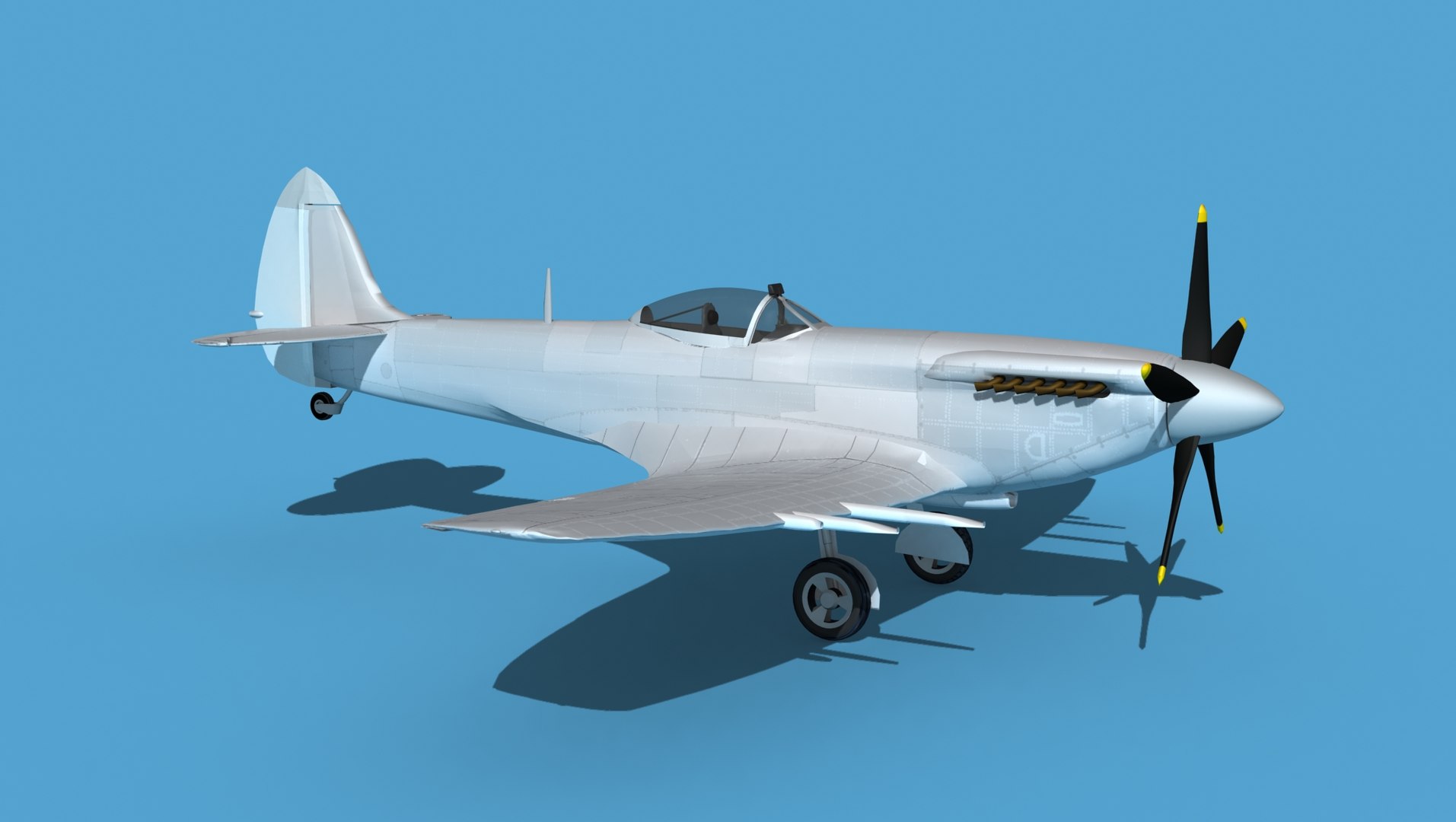 Supermarine Spitfire Mk XVIII V00 3D Model - TurboSquid 1925705