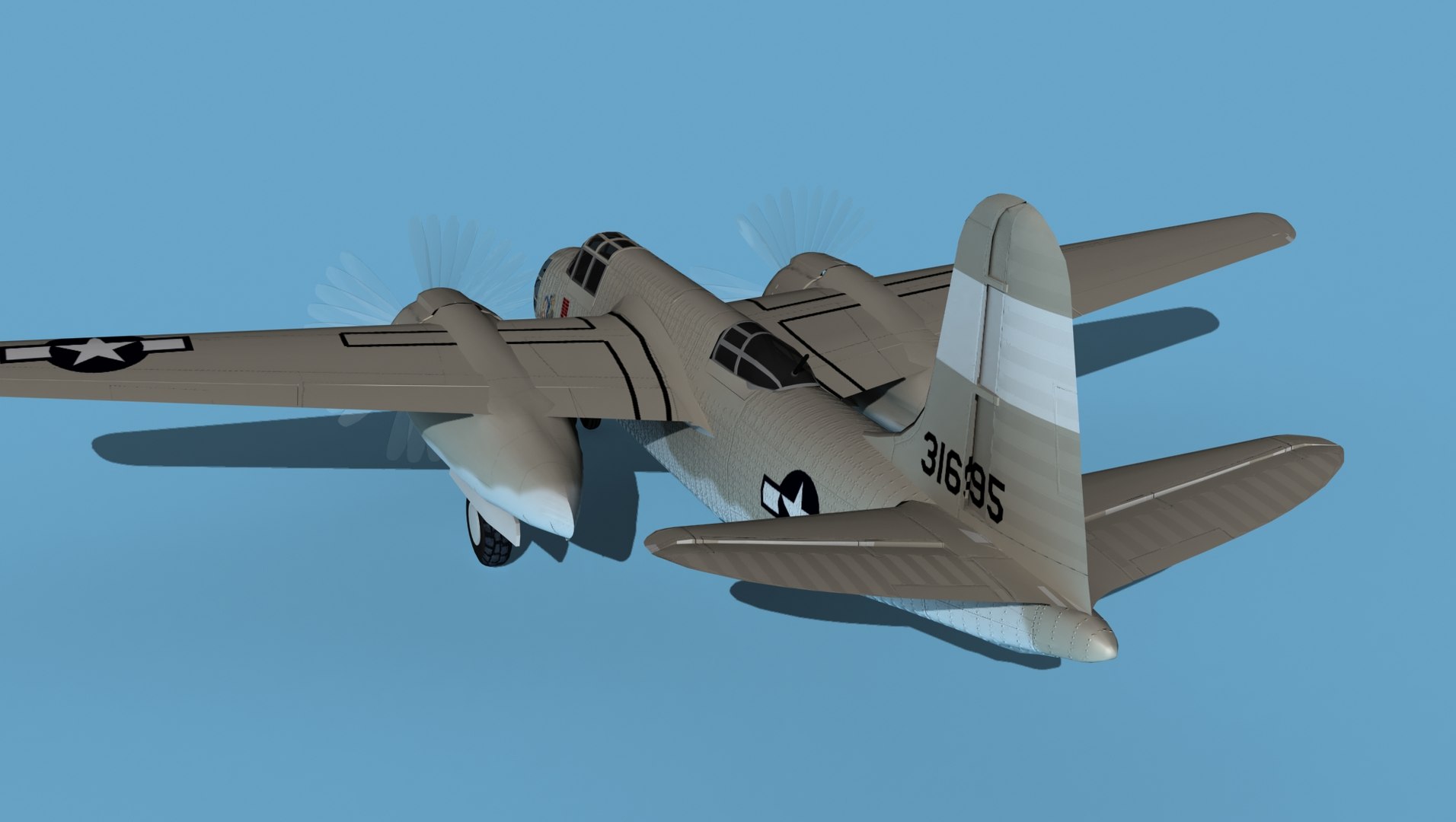 Douglas A-20A Havoc V02 3D model - TurboSquid 1917648