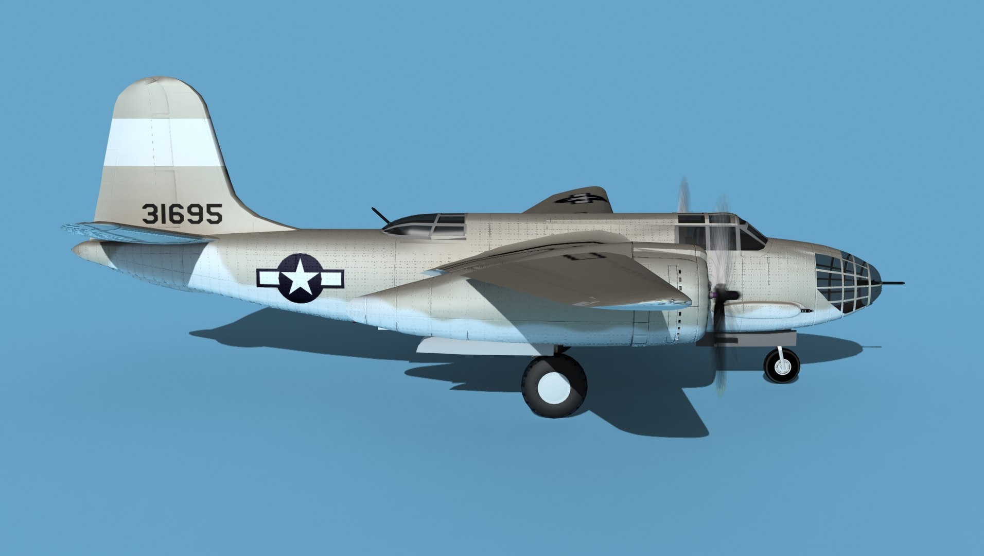 Douglas A-20A Havoc V02 3D Model - TurboSquid 1917648