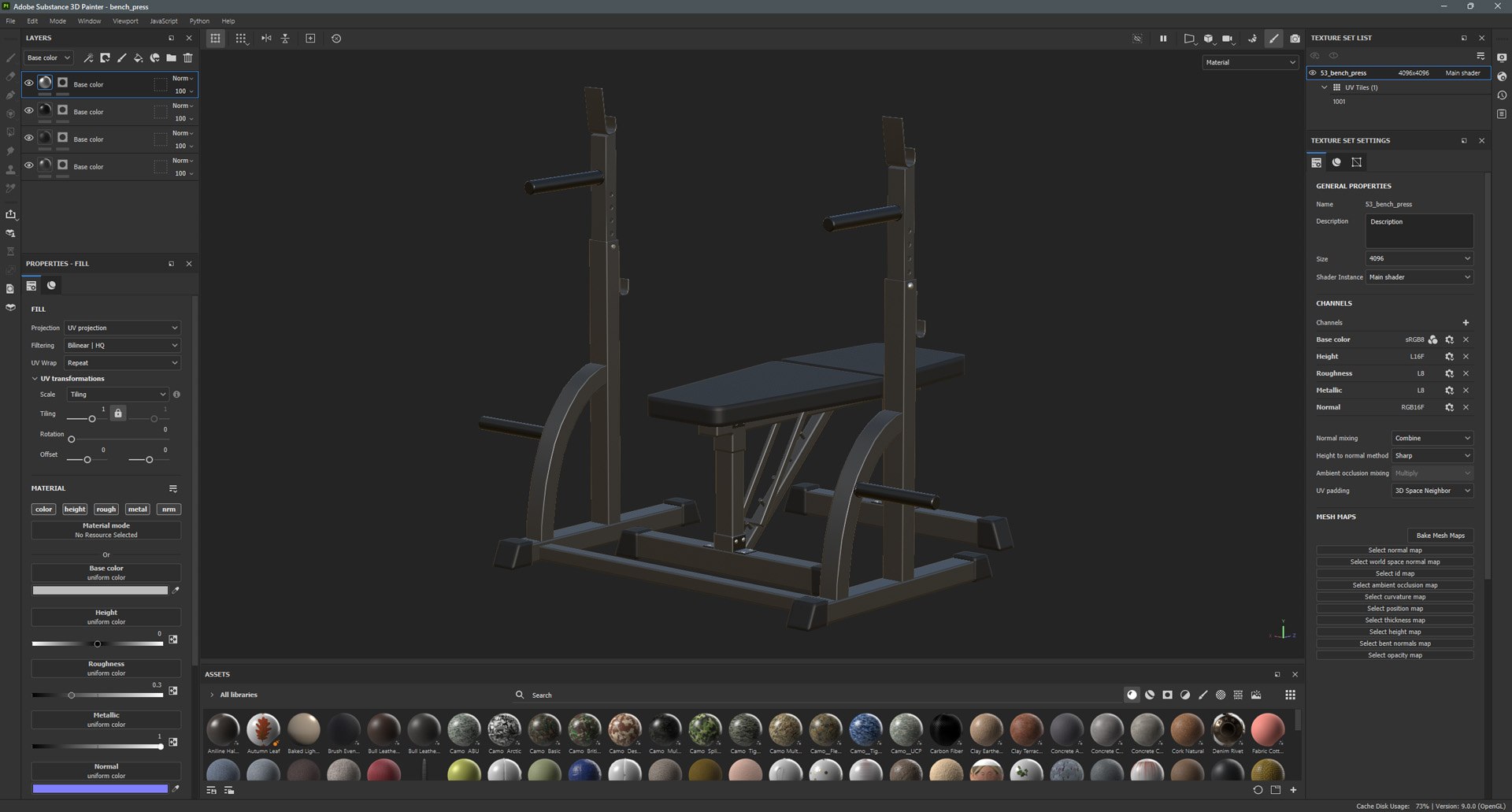 3D Model Bench Press - TurboSquid 2151428