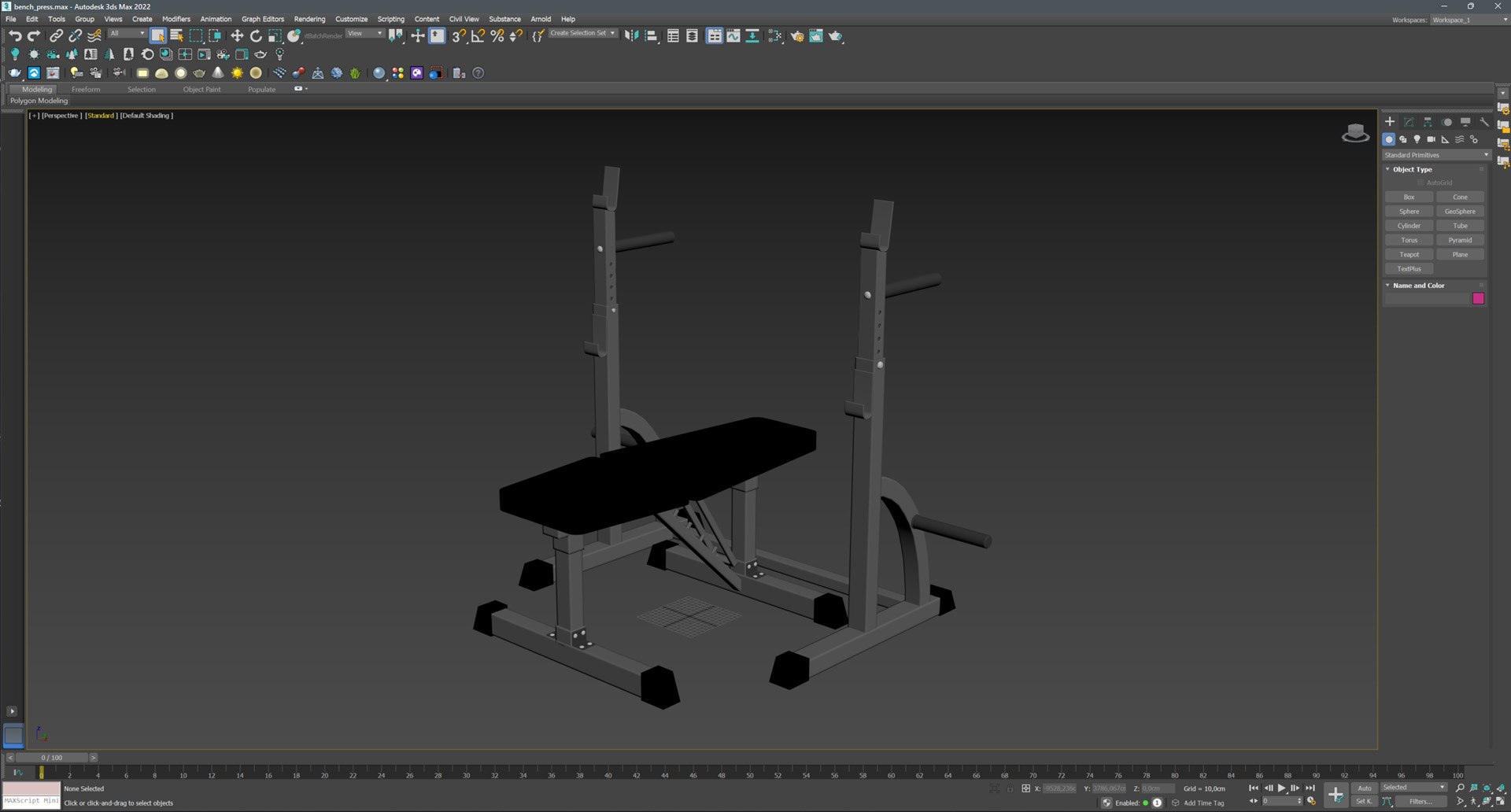 3D Model Bench Press - TurboSquid 2151428
