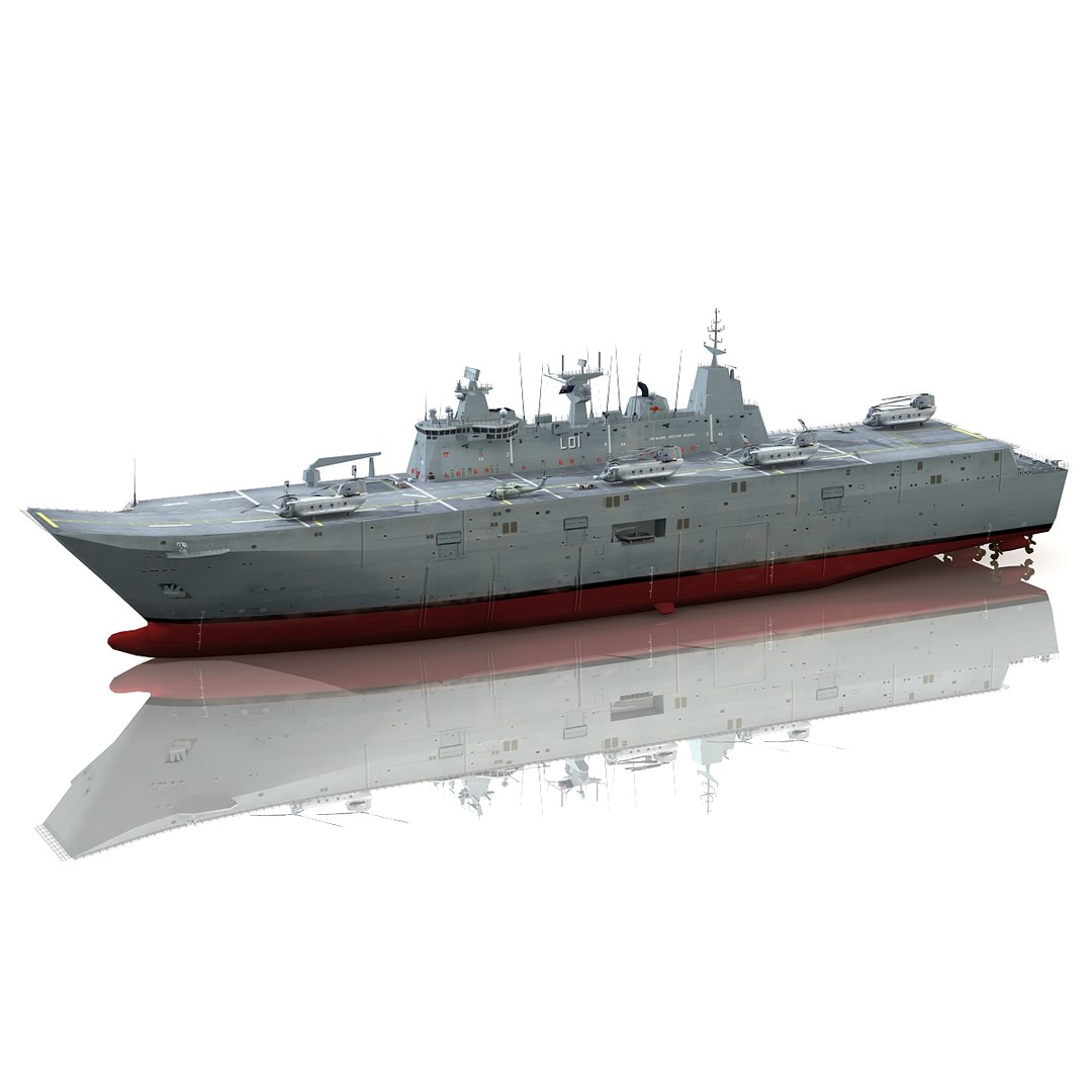Hmas Adelaide Lhd 1 3d Model