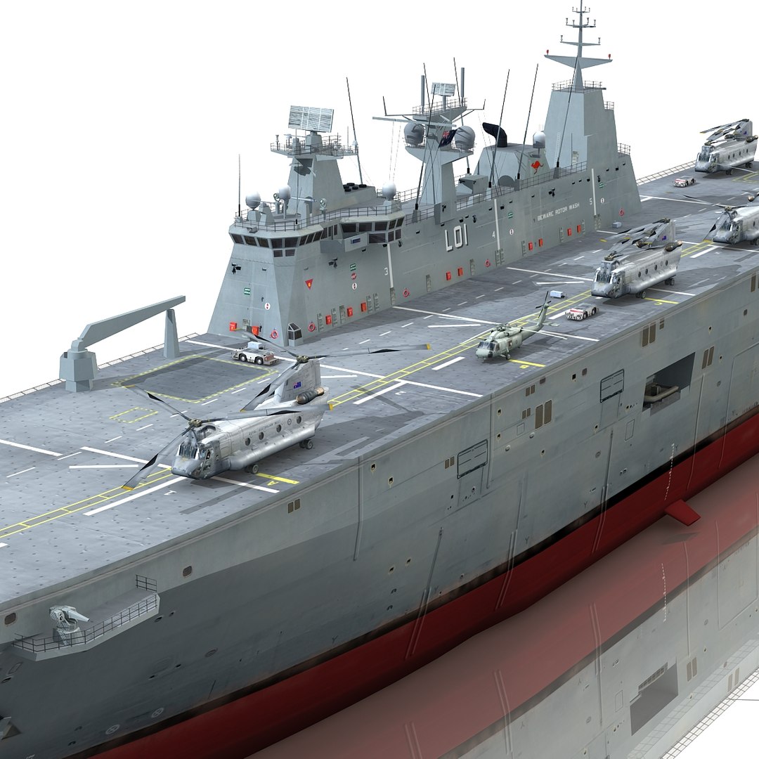 Hmas Adelaide Lhd 1 3d Model