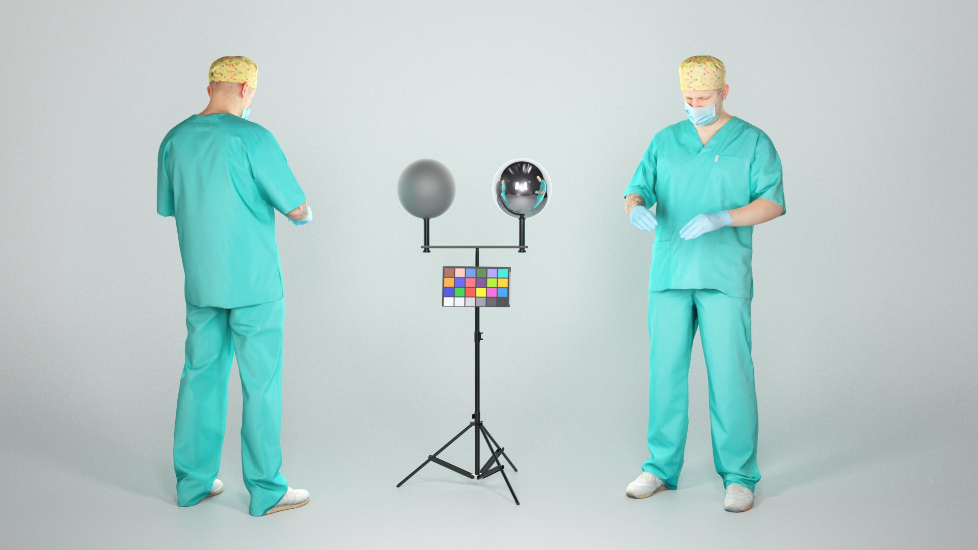 3D handsome man uniform surgeon - TurboSquid 1486036