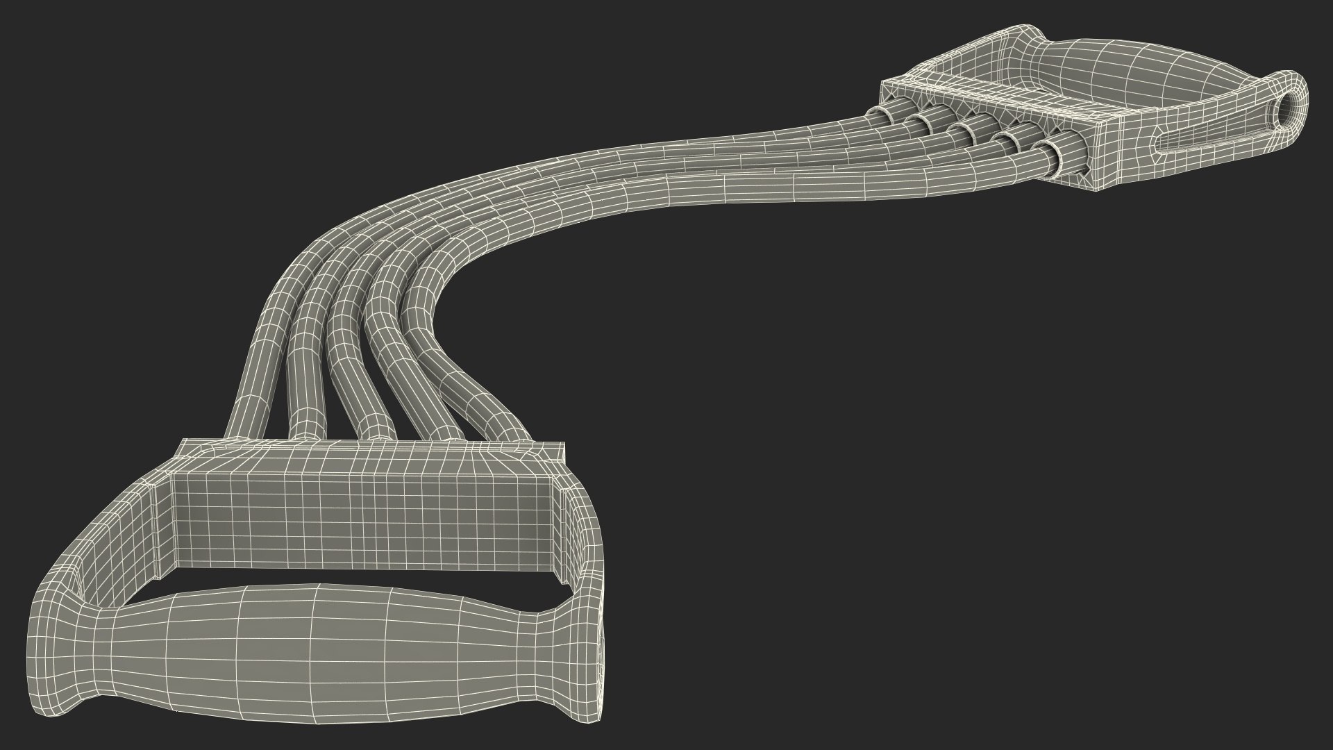 3D Pull-Up Bars Exerciser Lying Red - TurboSquid 2015213