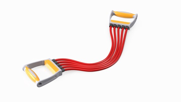 3D Pull-Up Bars Exerciser Lying Red - TurboSquid 2015213