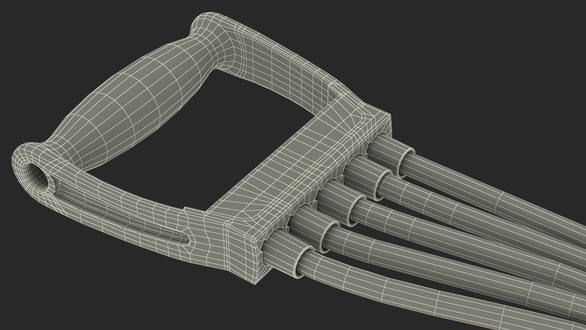 3D Pull-Up Bars Exerciser Lying Red - TurboSquid 2015213