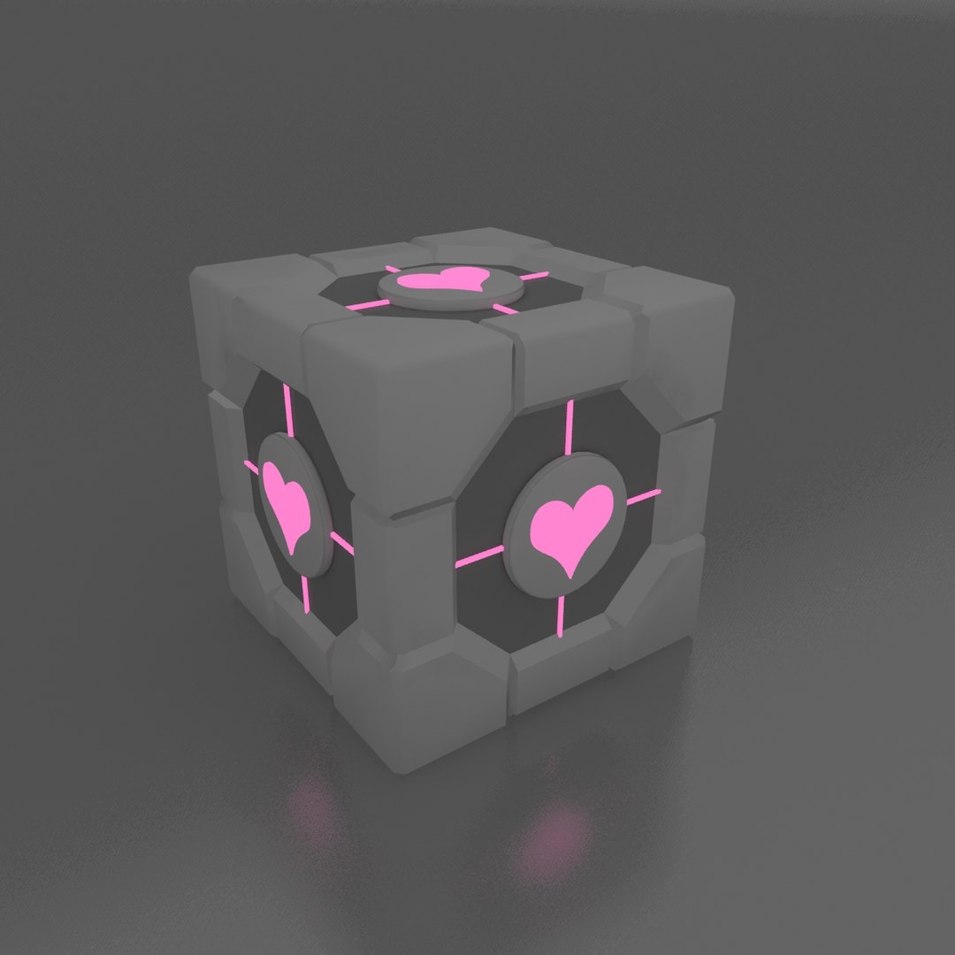 3d Wedding Companion Cube