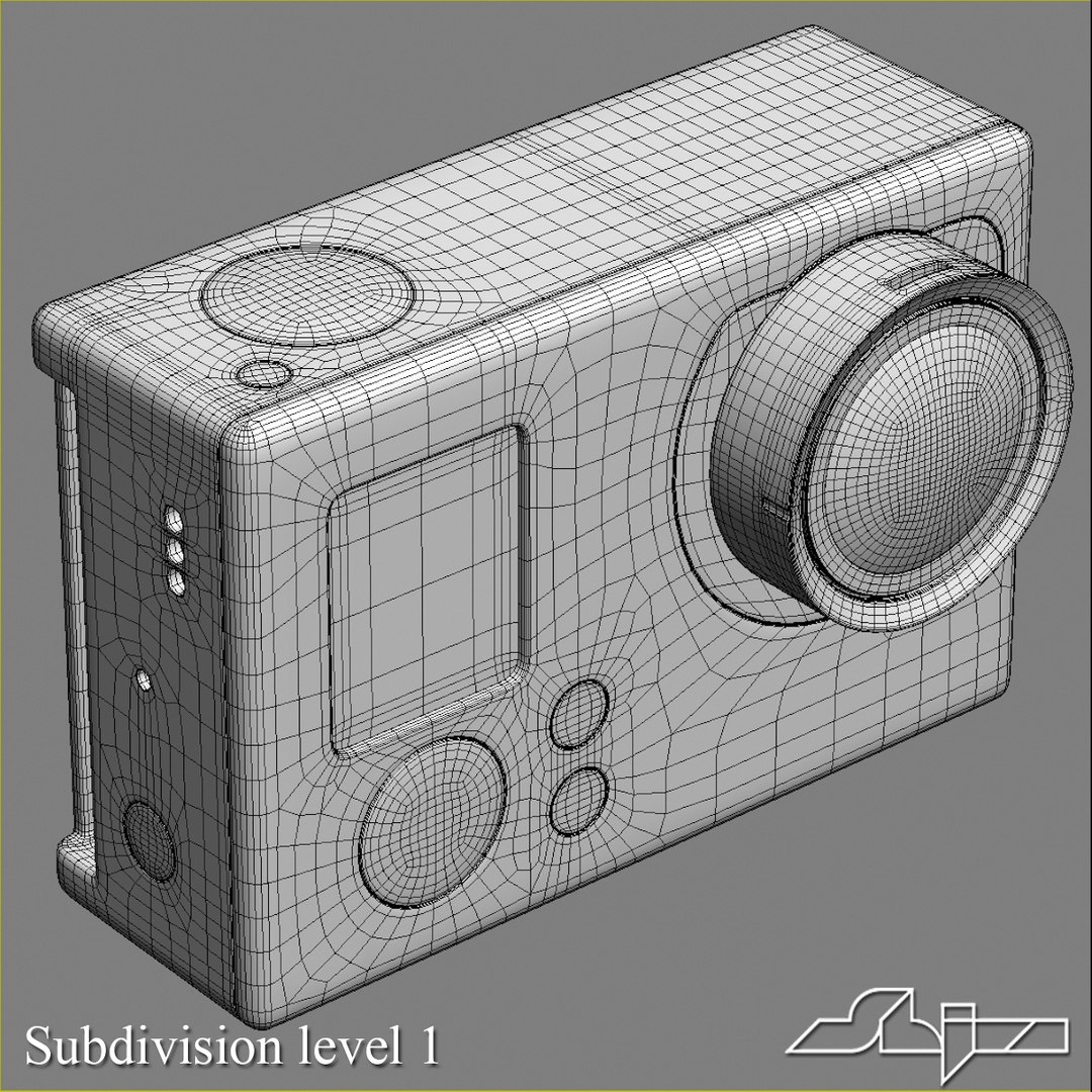 3d Model Of Action Camera Gopro 3