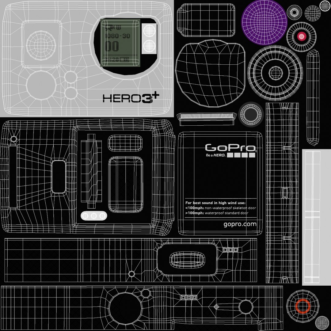 3d Model Of Action Camera Gopro 3