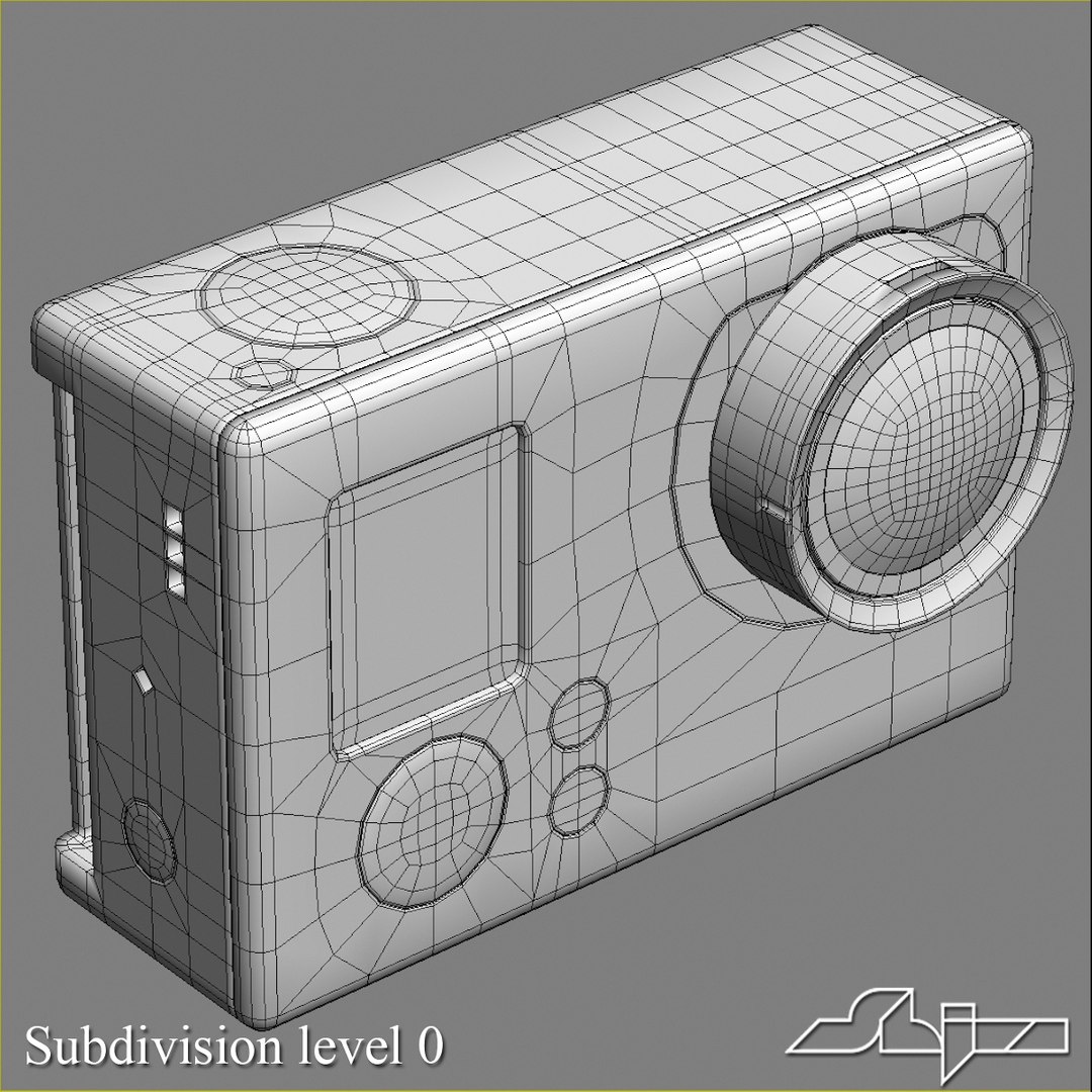 3d Model Of Action Camera Gopro 3