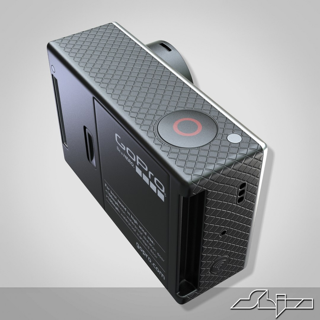 3d Model Of Action Camera Gopro 3