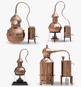copper distiller 3d model