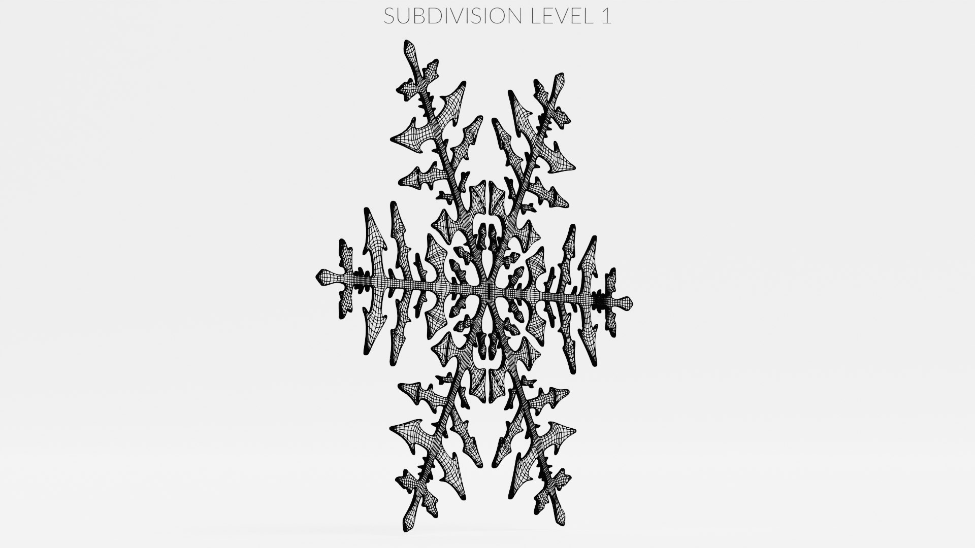 Snowflake 3D Model - TurboSquid 2150785