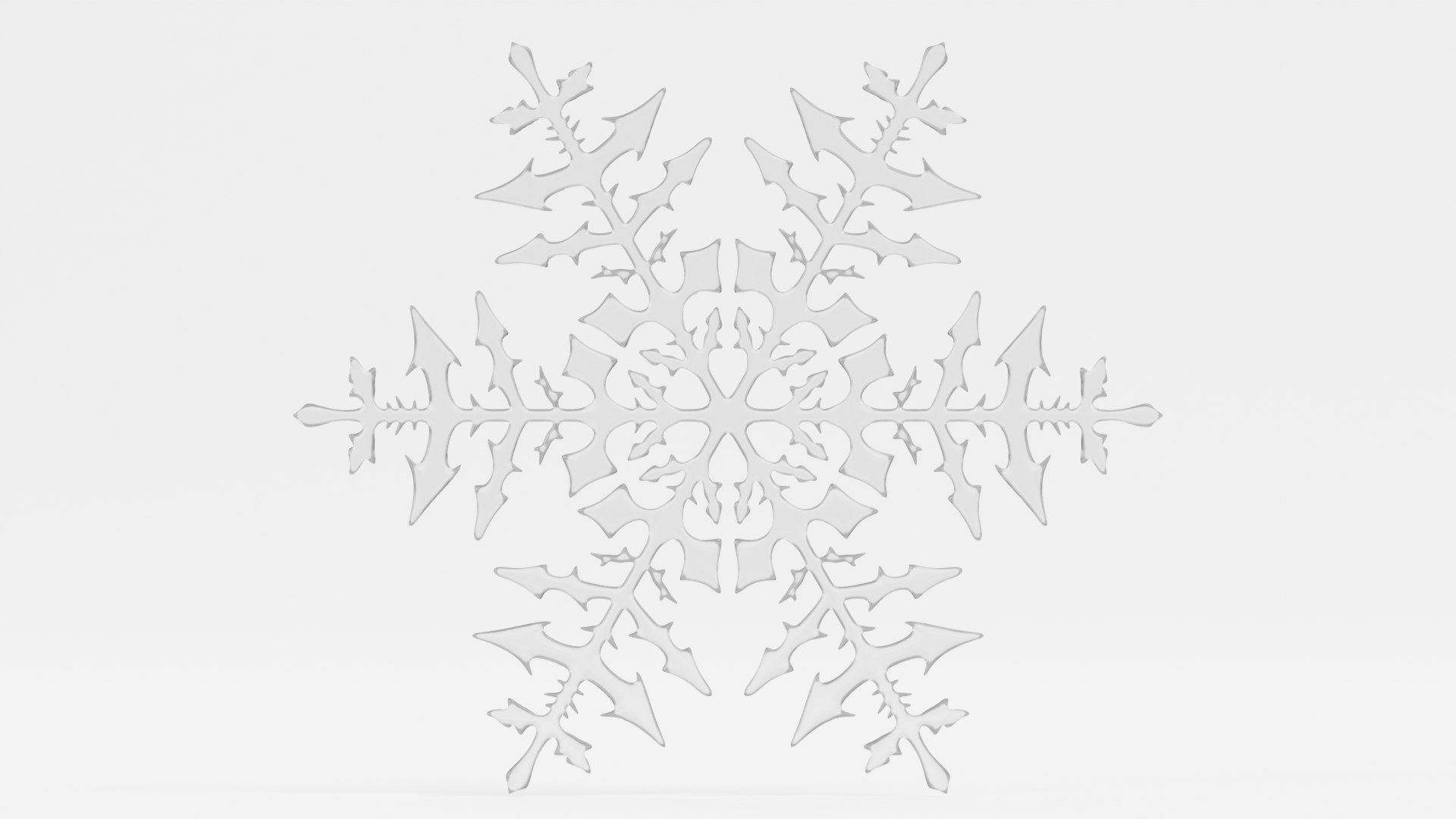 Snowflake 3D Model - TurboSquid 2150785
