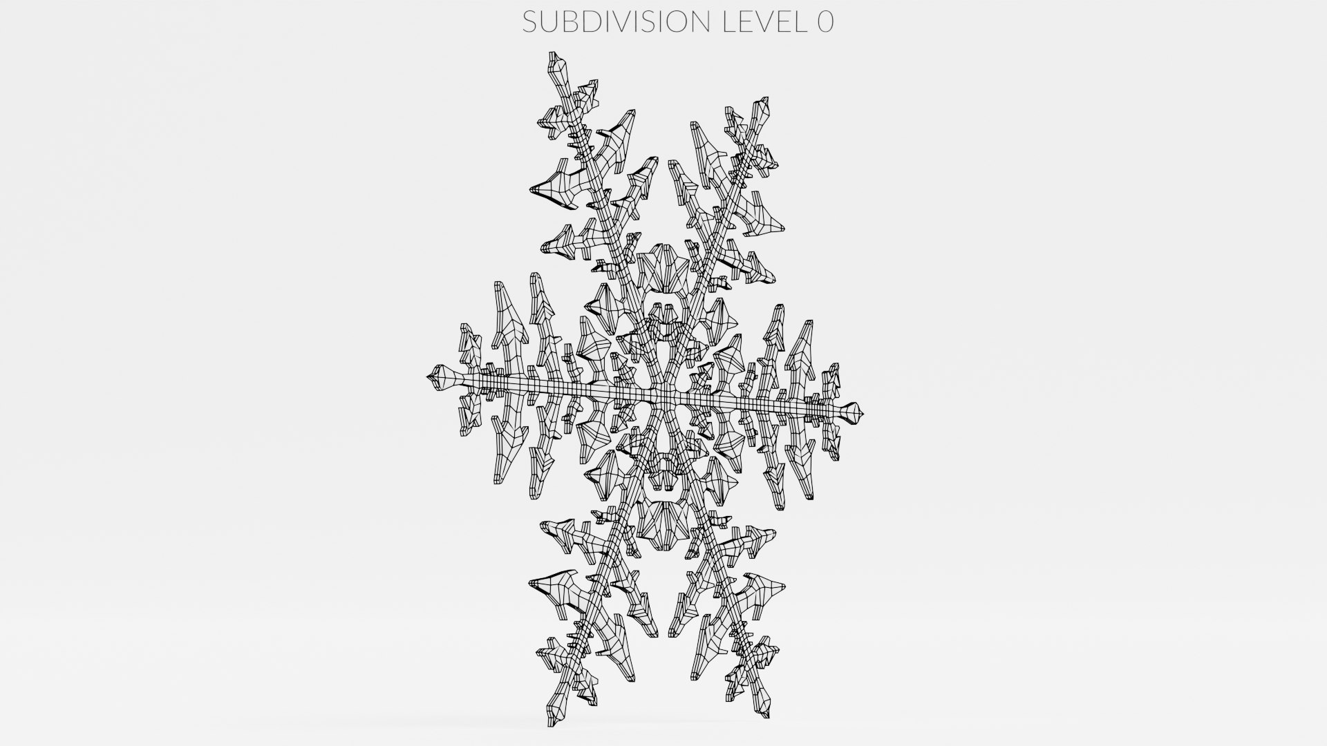 Snowflake 3D Model - TurboSquid 2150785
