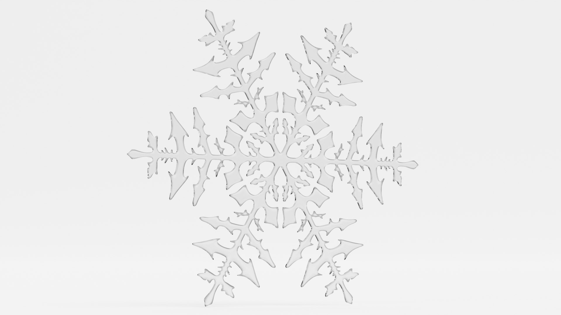 Snowflake 3D Model - TurboSquid 2150785