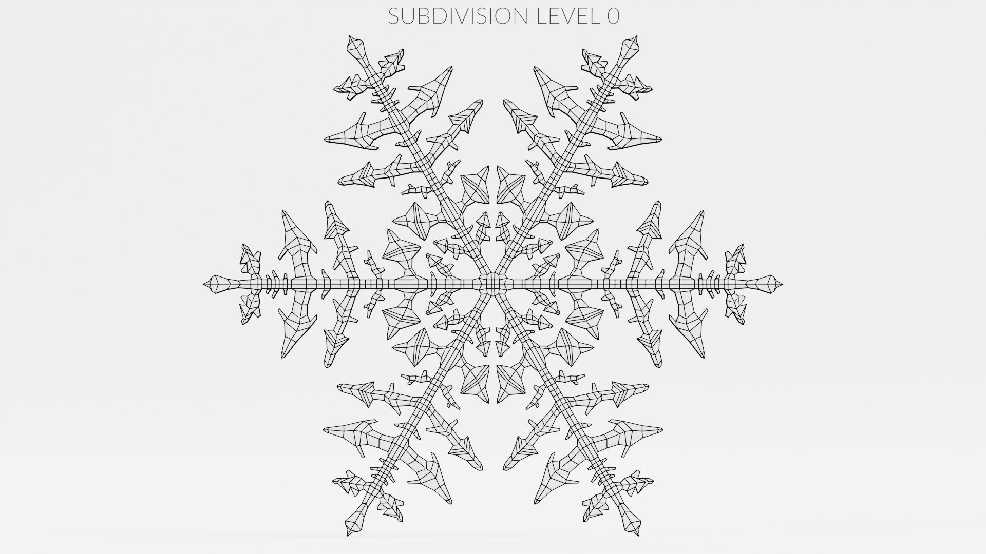 Snowflake 3D Model - TurboSquid 2150785