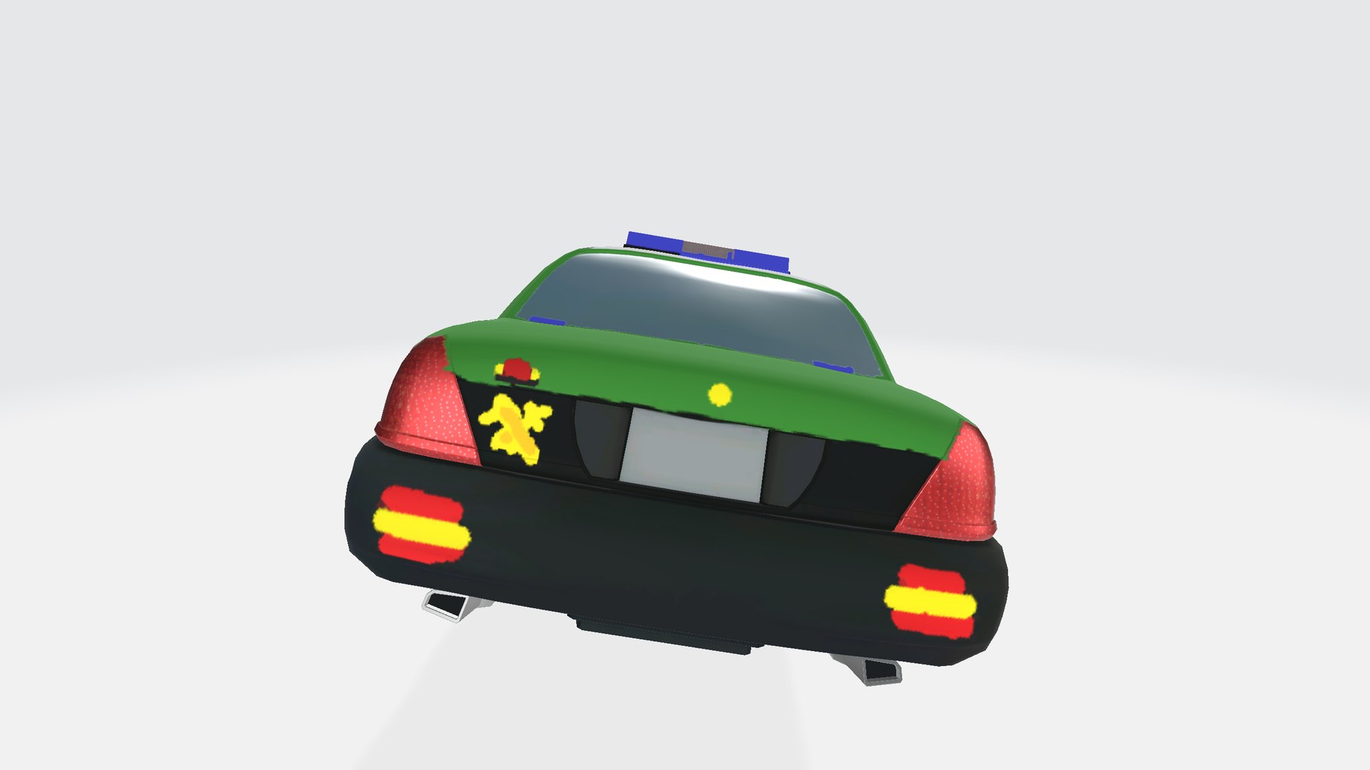 Post Punk Police Car Model - TurboSquid 1494326