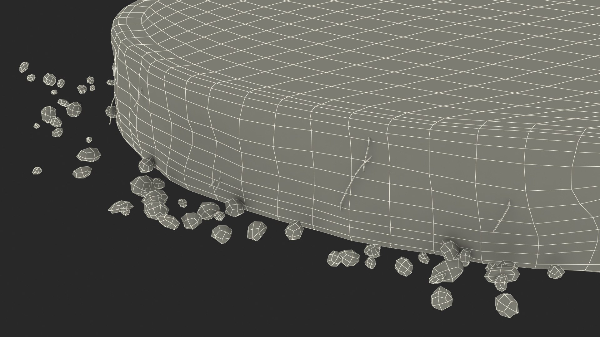 3D model Round Soil Ground Cross Section - TurboSquid 2003907