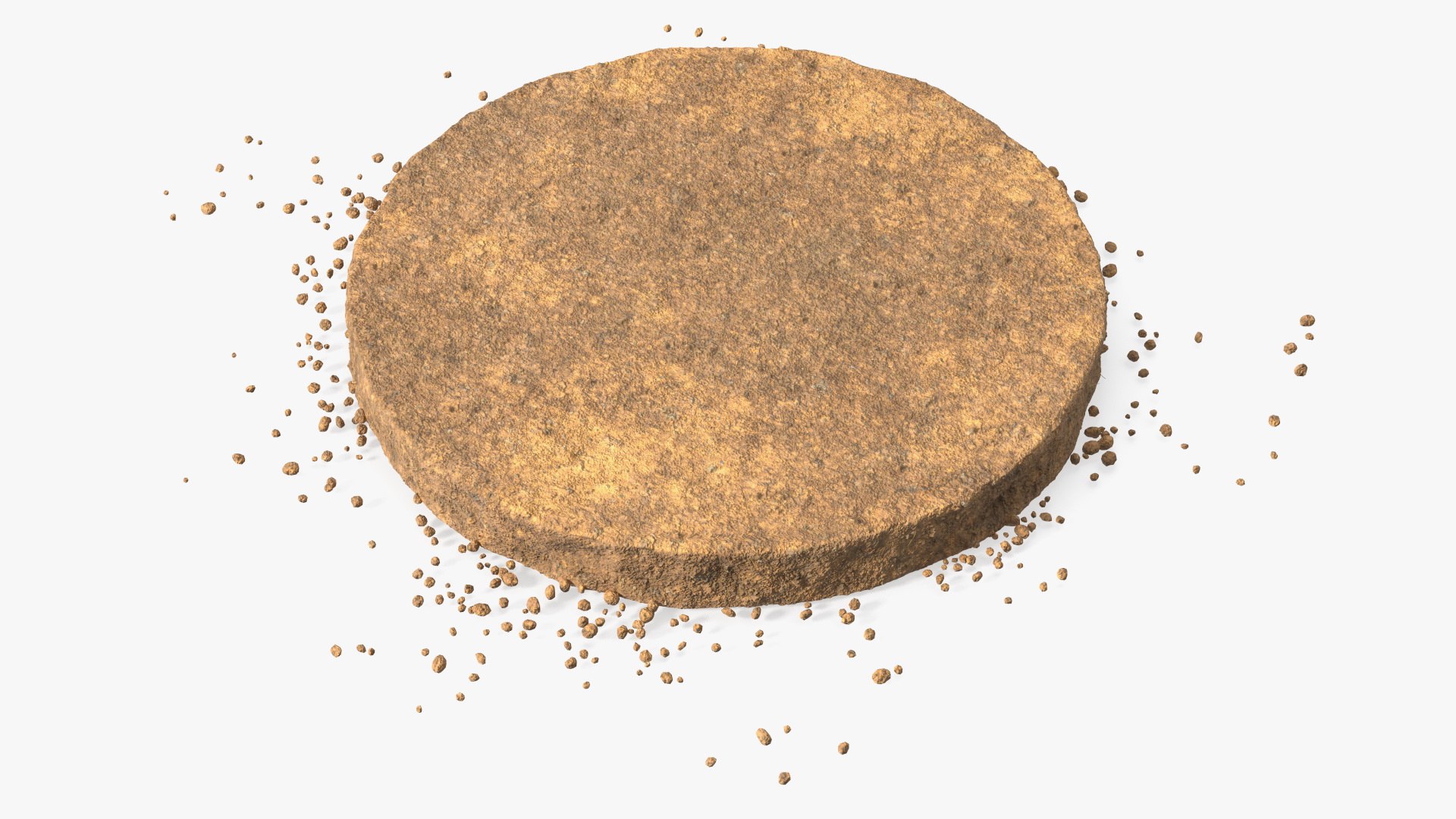 3D model Round Soil Ground Cross Section - TurboSquid 2003907