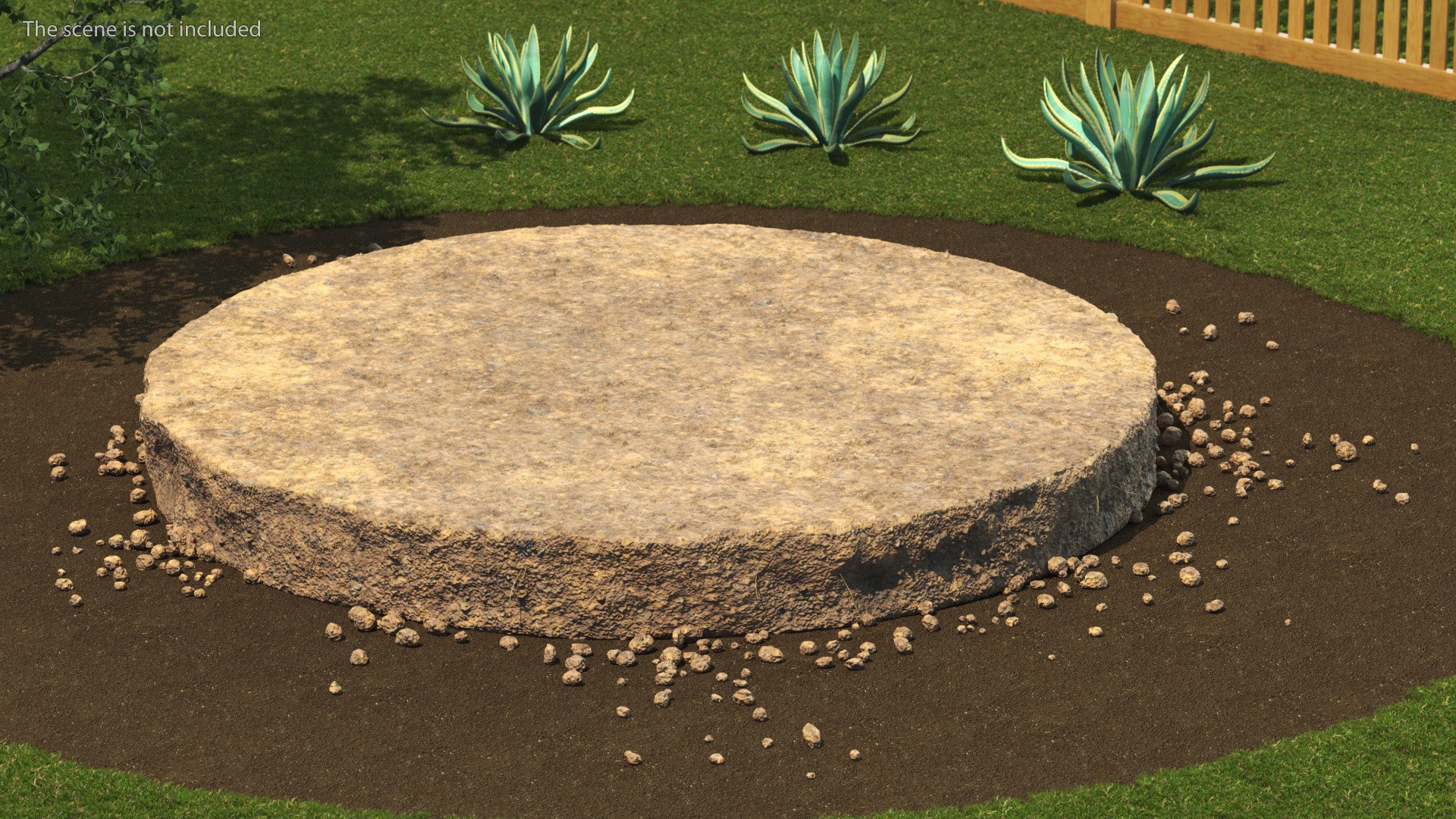 3D model Round Soil Ground Cross Section - TurboSquid 2003907