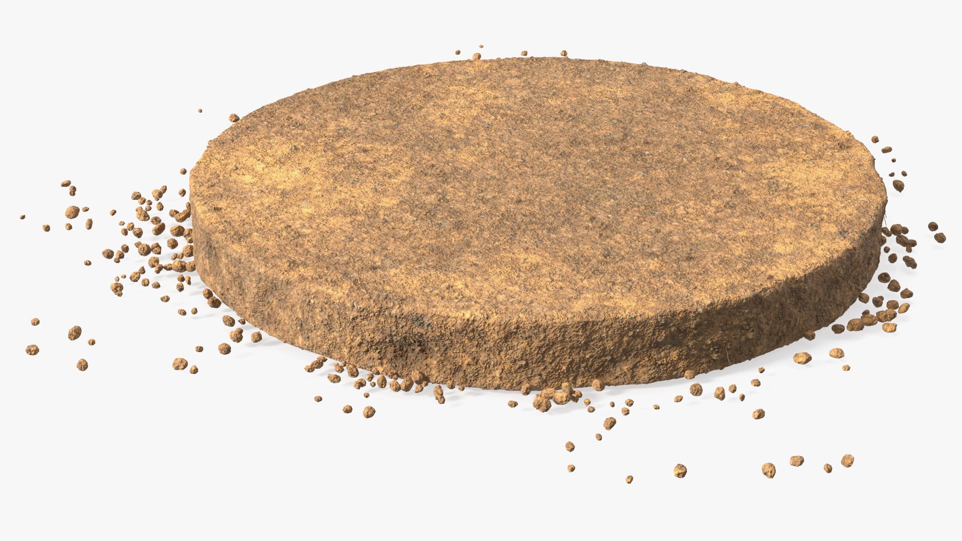 3D model Round Soil Ground Cross Section - TurboSquid 2003907