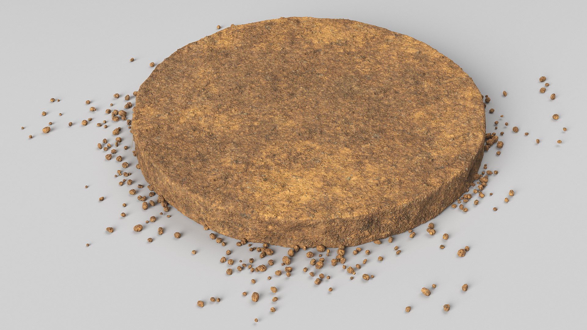3D model Round Soil Ground Cross Section - TurboSquid 2003907