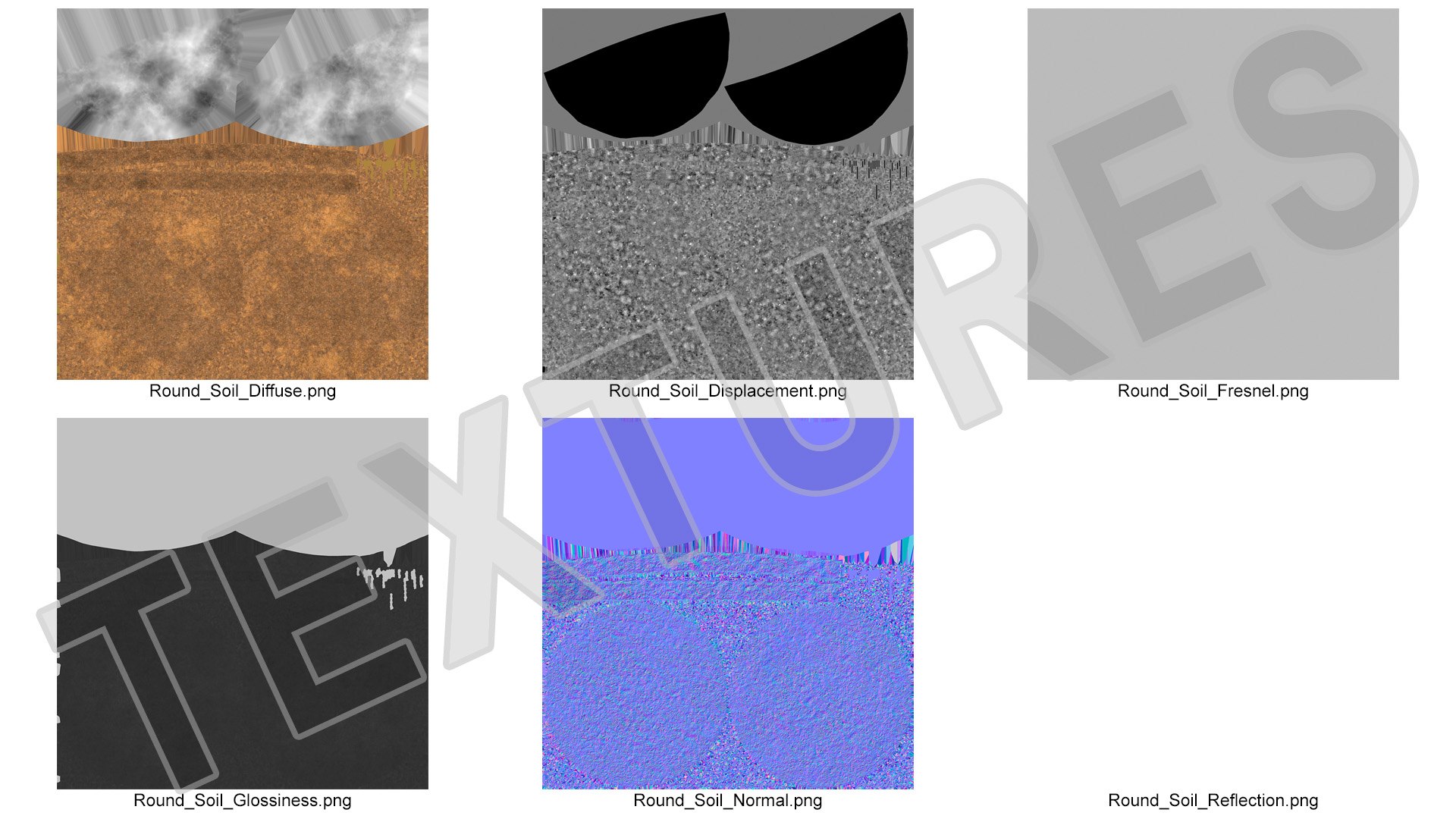 3D model Round Soil Ground Cross Section - TurboSquid 2003907