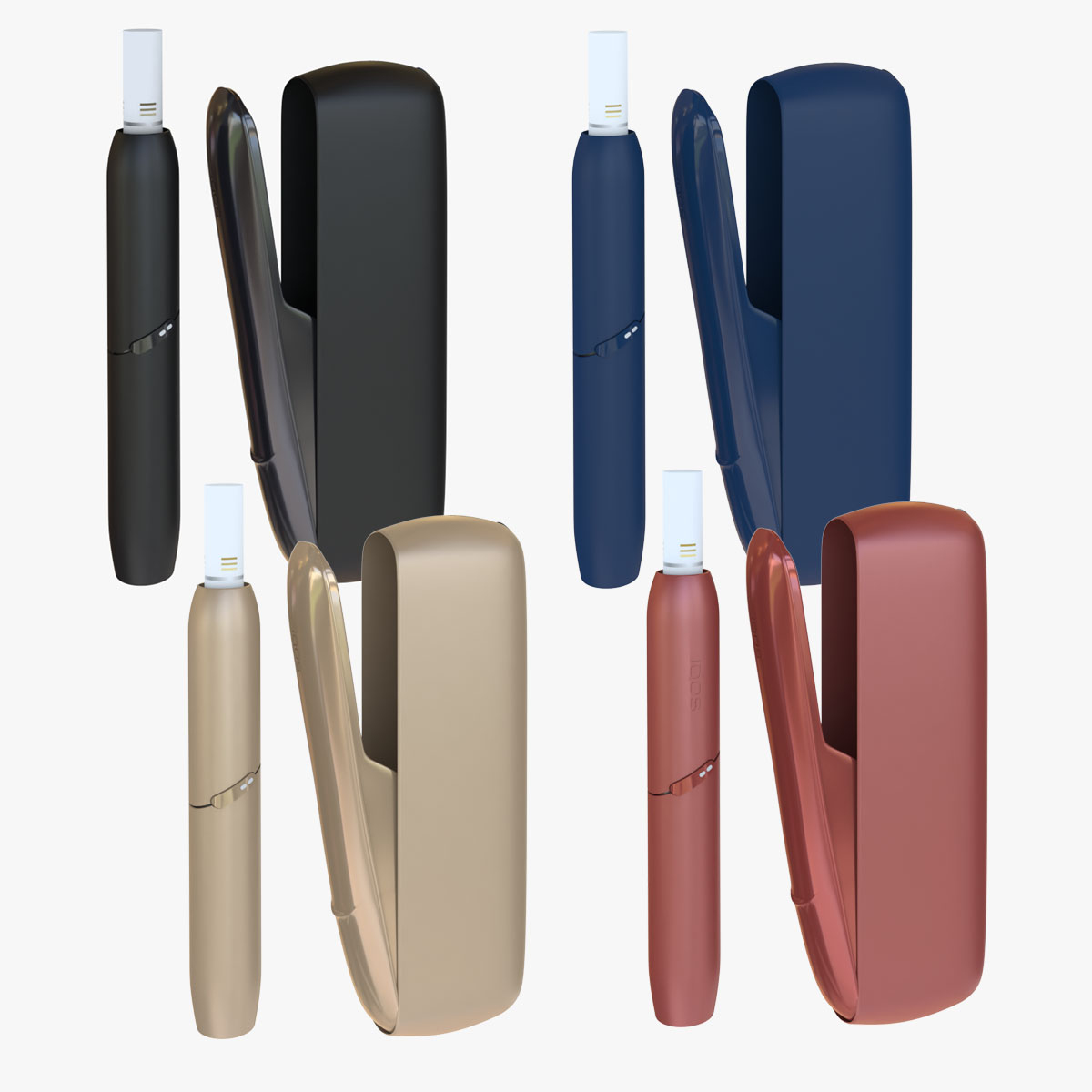 3D iqos-3 colors model - TurboSquid 1709557