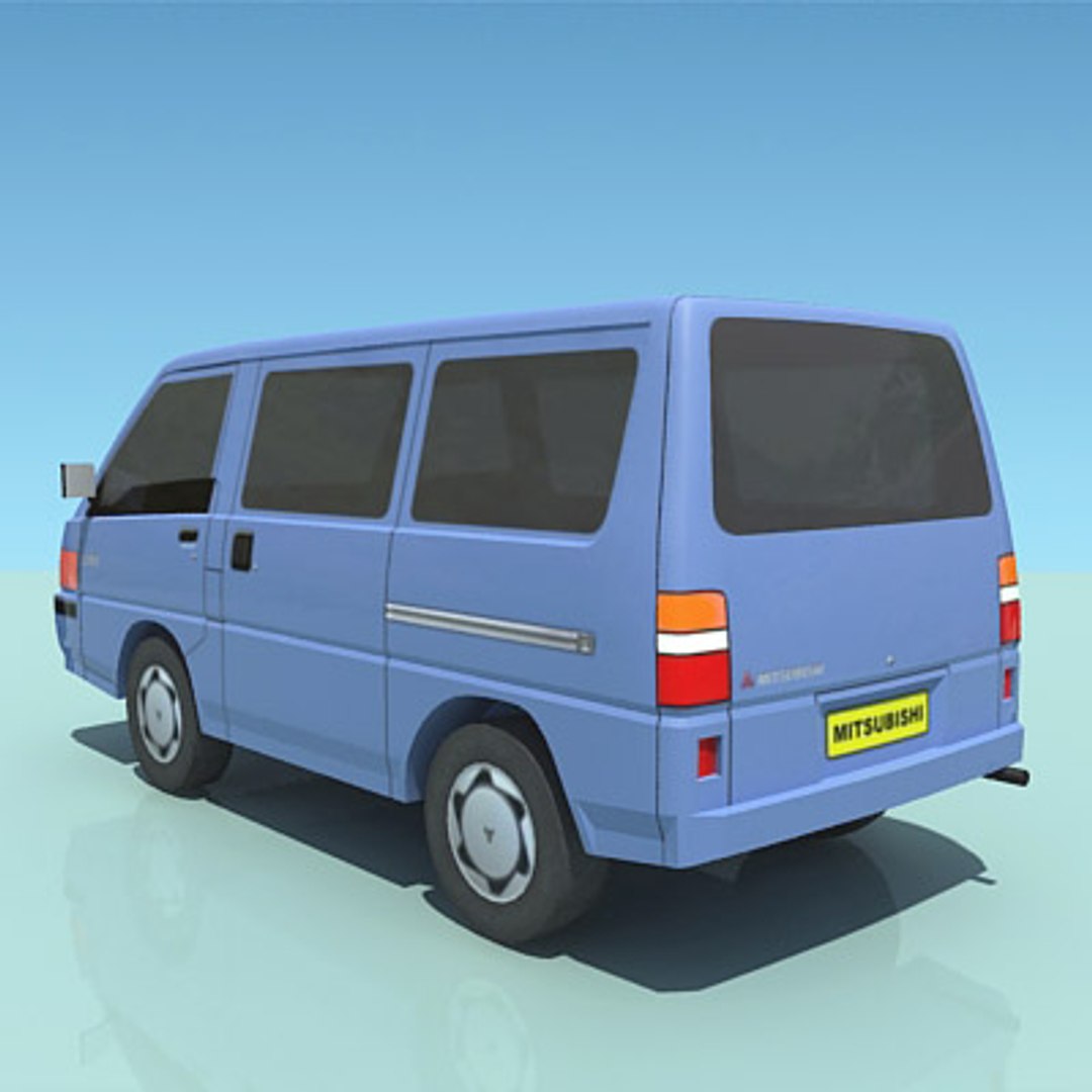 Low-poly Mitsubishi L300 3d Max