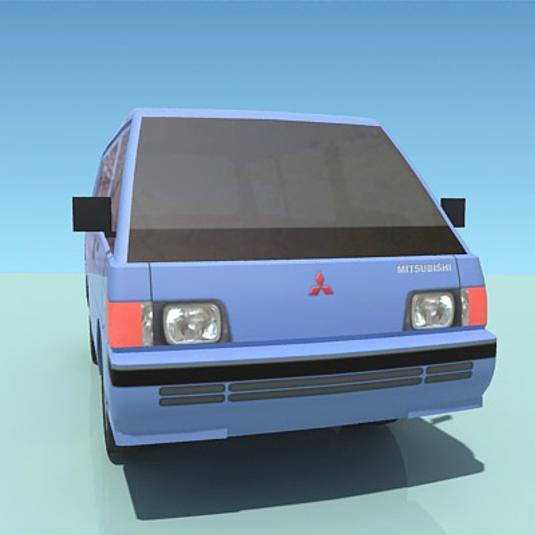 Low-poly Mitsubishi L300 3d Max