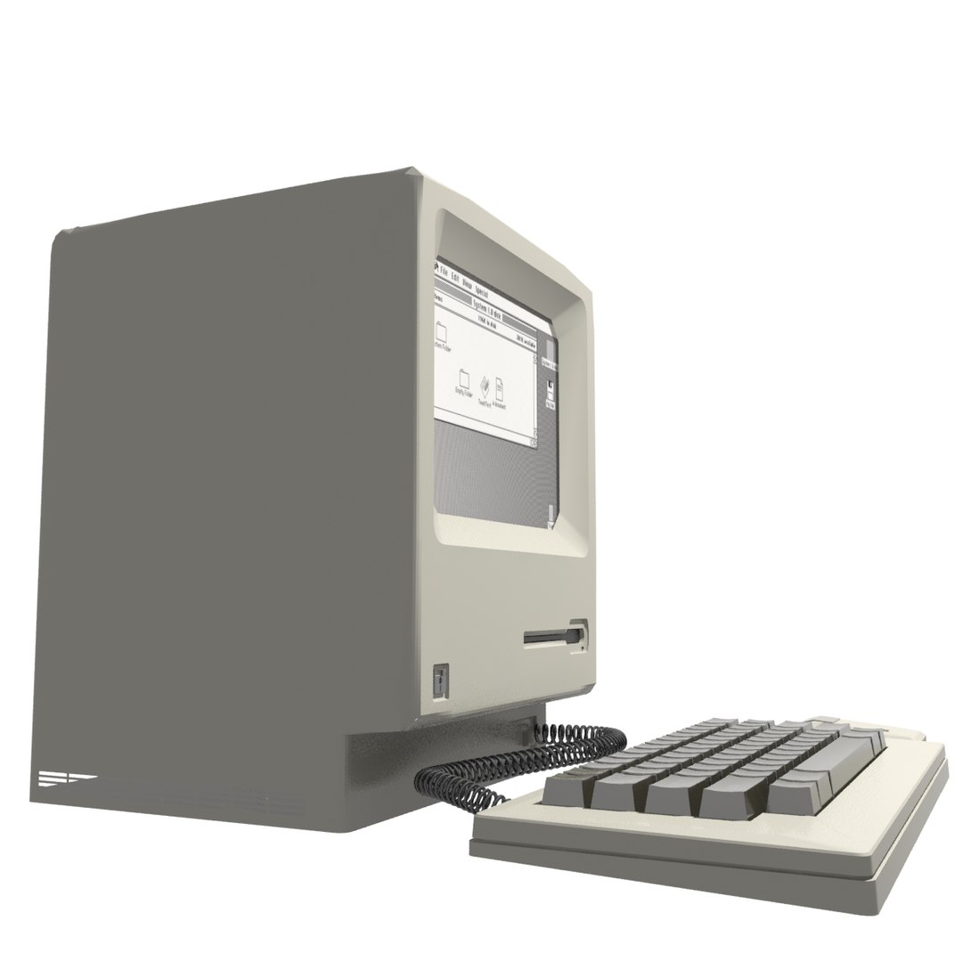 3d Model Of Old Computer
