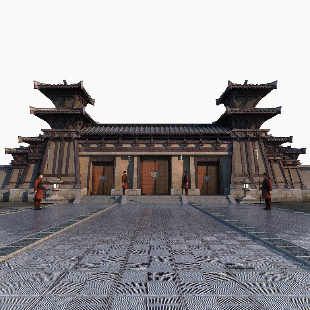 3D ancient architecture gate model - TurboSquid 1671524