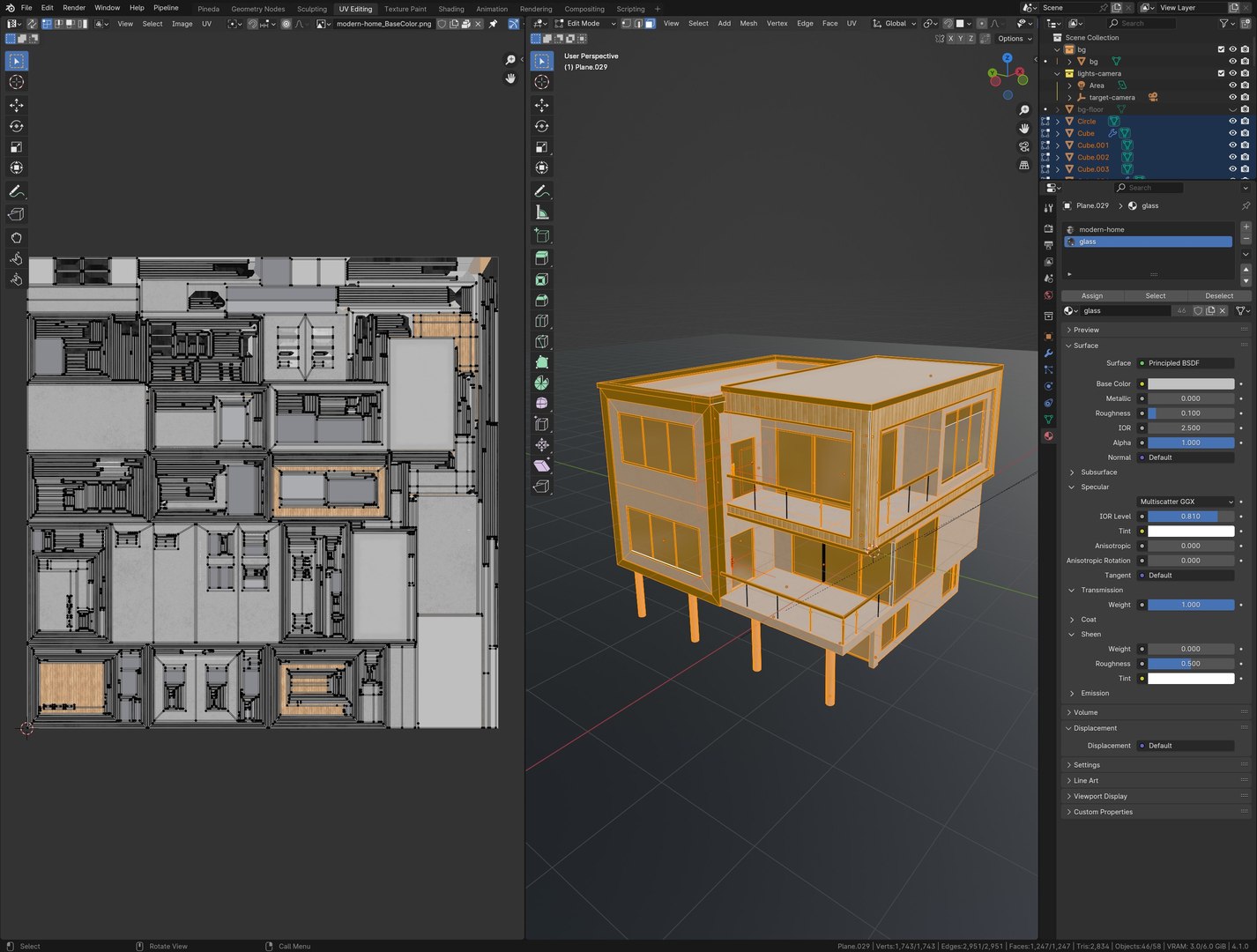 3D Model Isometric Modern Home - TurboSquid 2215513
