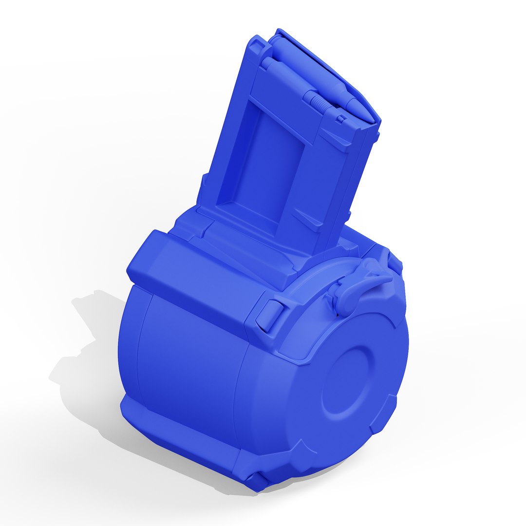 3D Model AR15 Drum Magazine - TurboSquid 2295225
