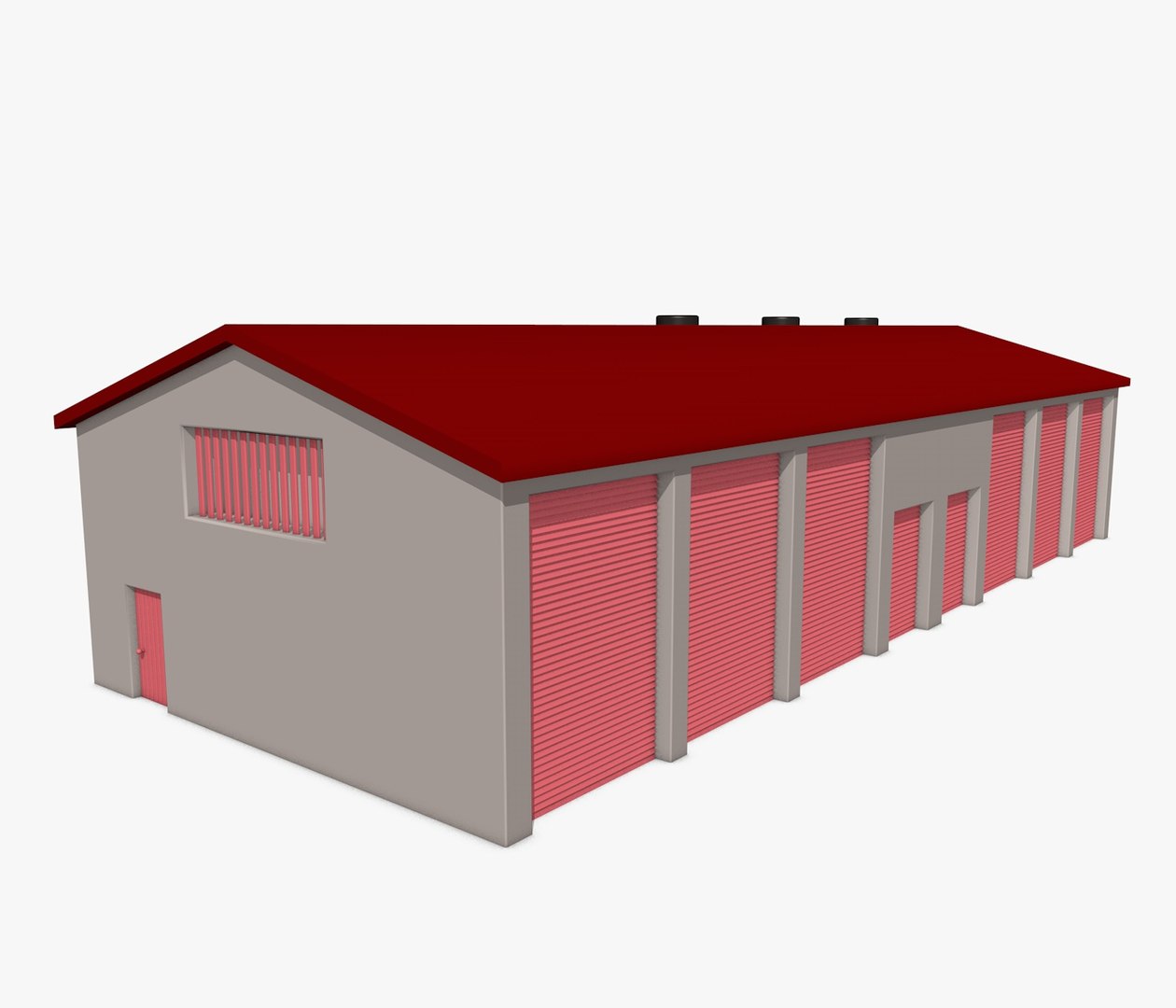 3d Model Industrial Shed