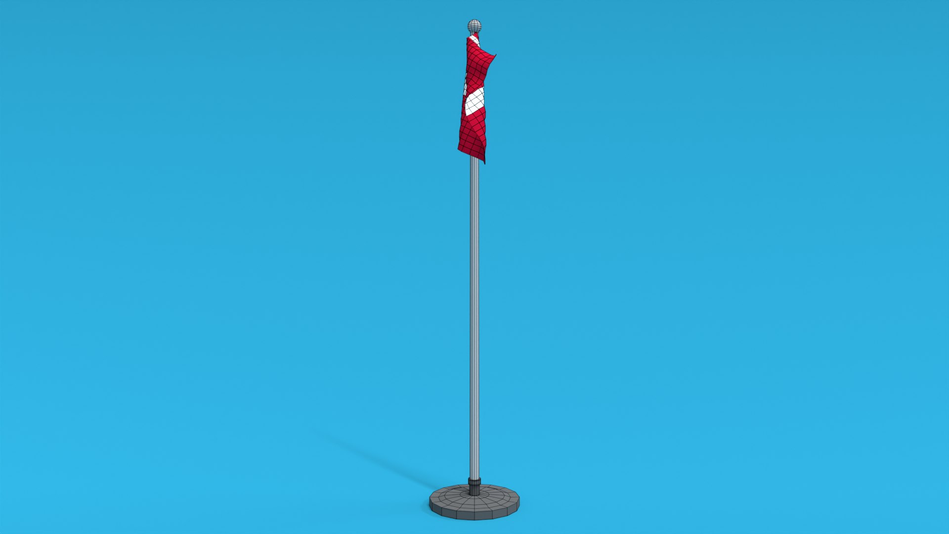 Low Poly Seamless Animated Denmark Flag Model - TurboSquid 1856858