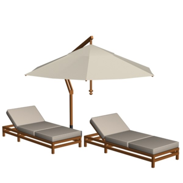 furniture pool 3d model