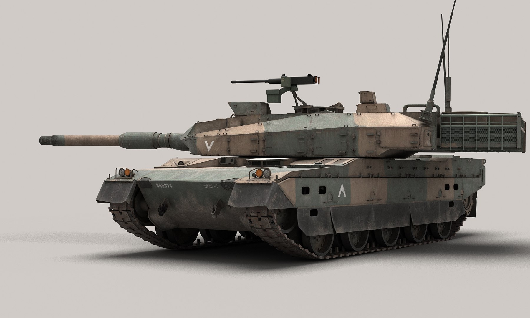 3D Japan Type 10 Main Battle Tank - TurboSquid 2529844