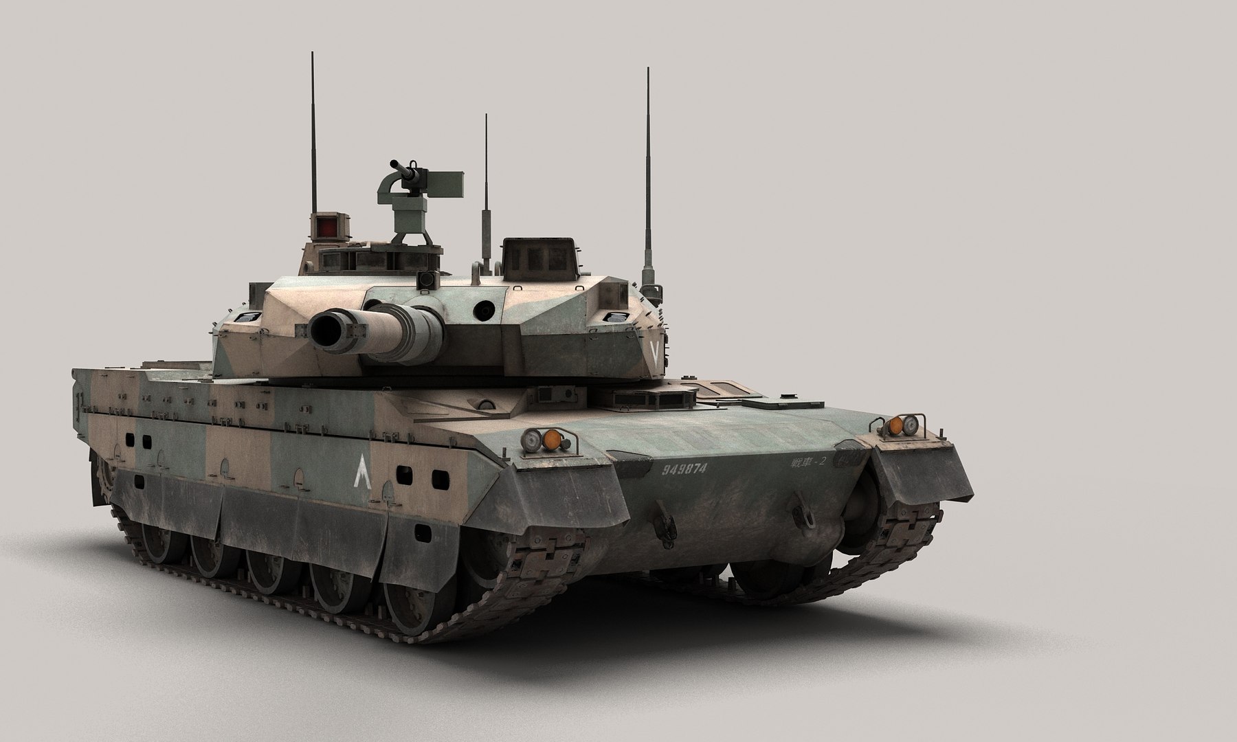 3D Japan Type 10 Main Battle Tank - TurboSquid 2529844