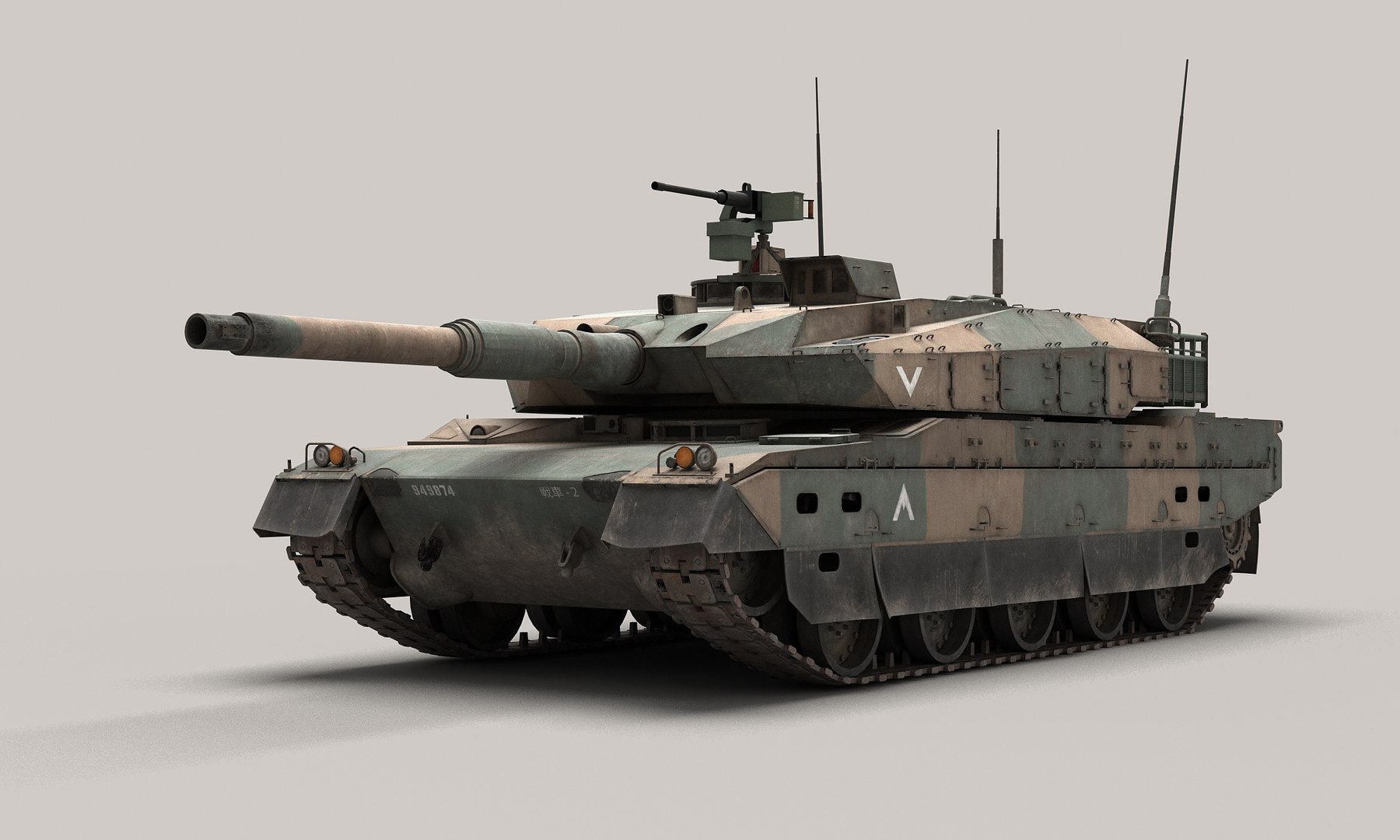 3D Japan Type 10 Main Battle Tank - TurboSquid 2529844