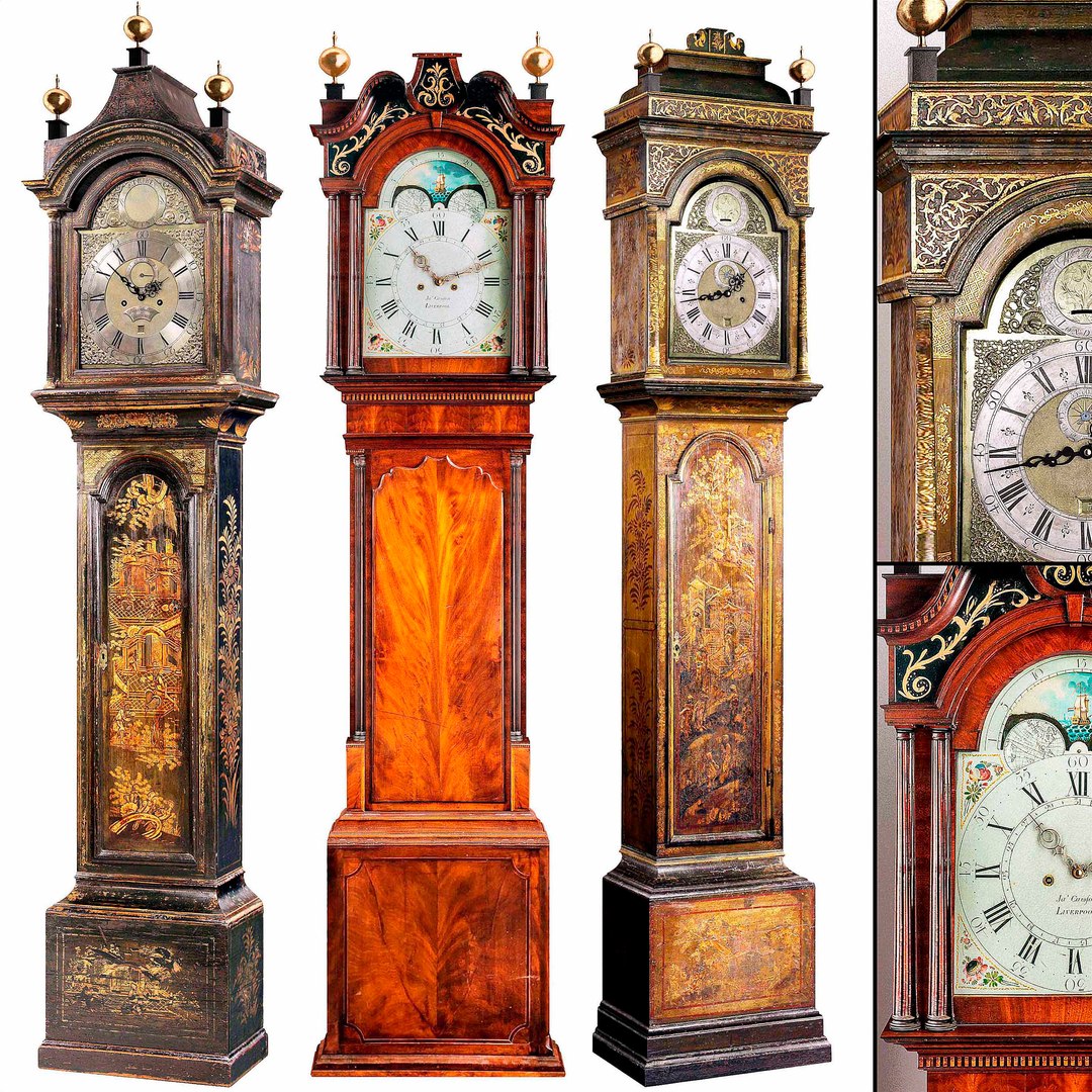 Classic floor clock david model - TurboSquid 1374301