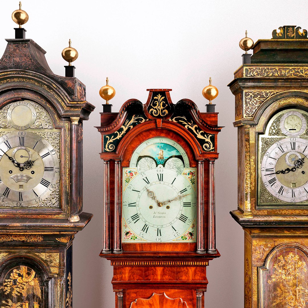 Classic floor clock david model - TurboSquid 1374301