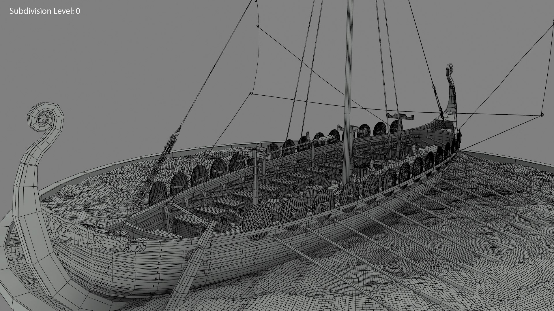 Ship boat drakkar 3D - TurboSquid 1573772