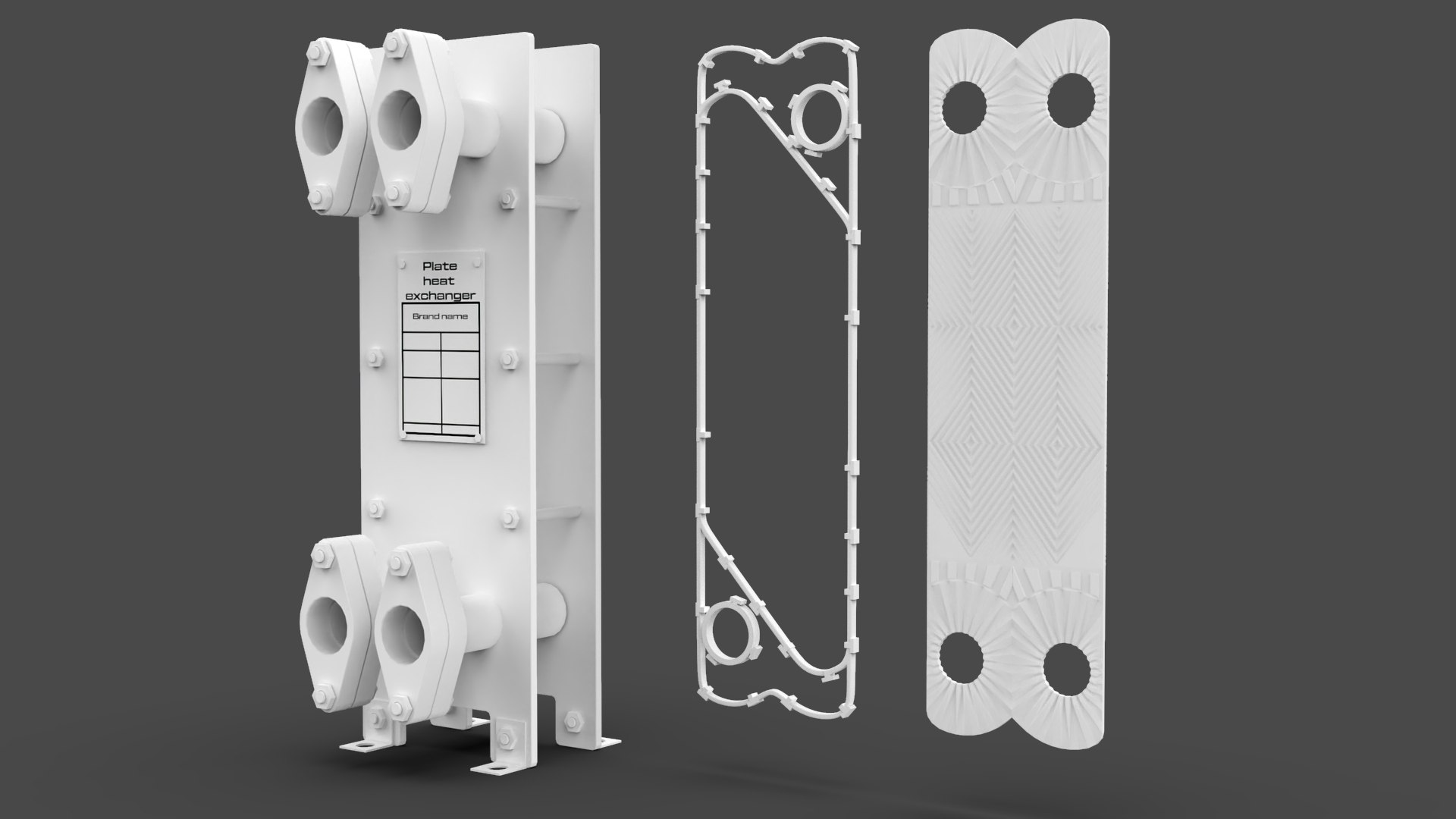 Plate Heat Exchanger 3D - TurboSquid 1666840