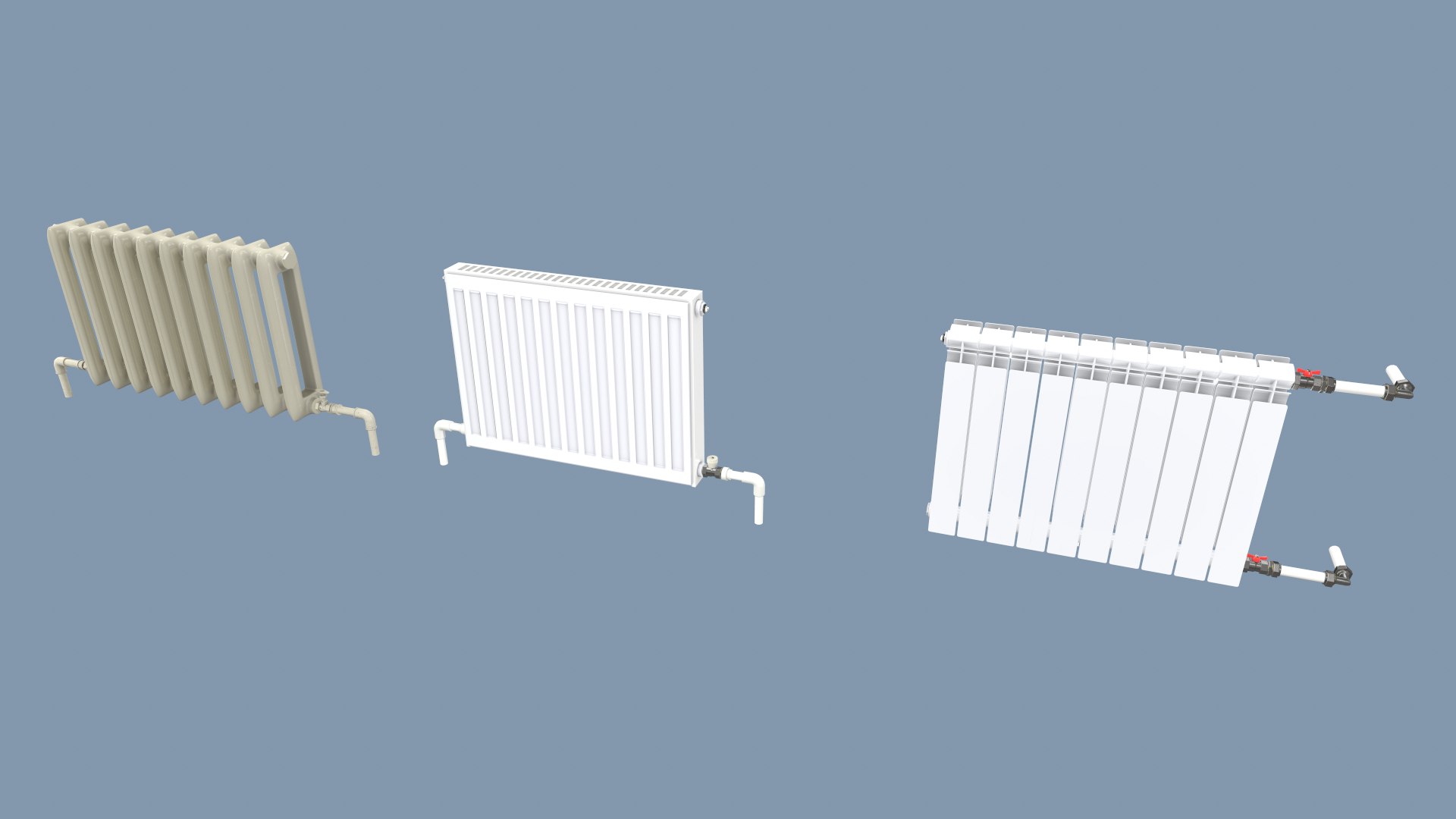 Radiators With Modular Pipes 3D Model - TurboSquid 1779053