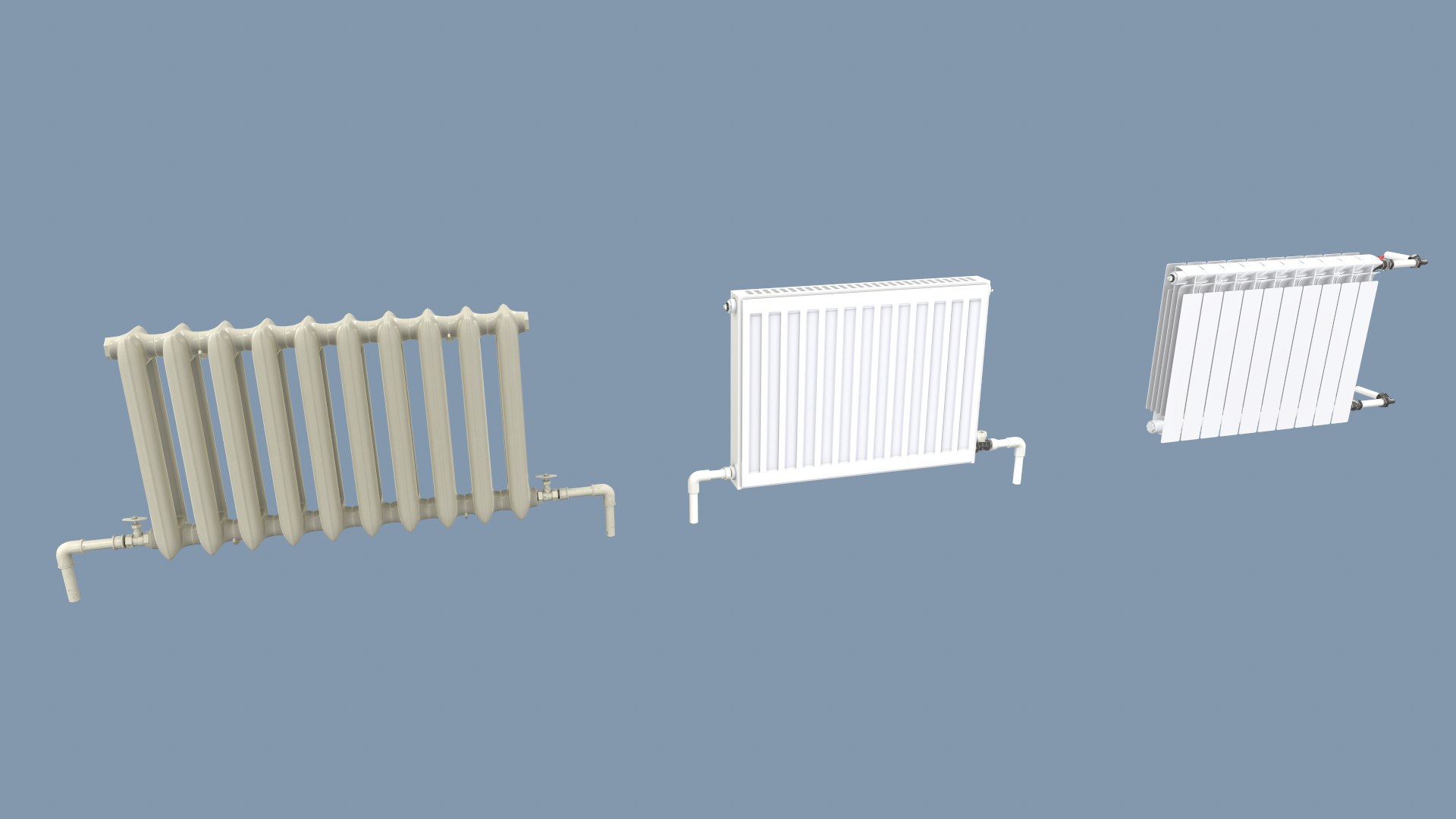 Radiators With Modular Pipes 3D Model - TurboSquid 1779053