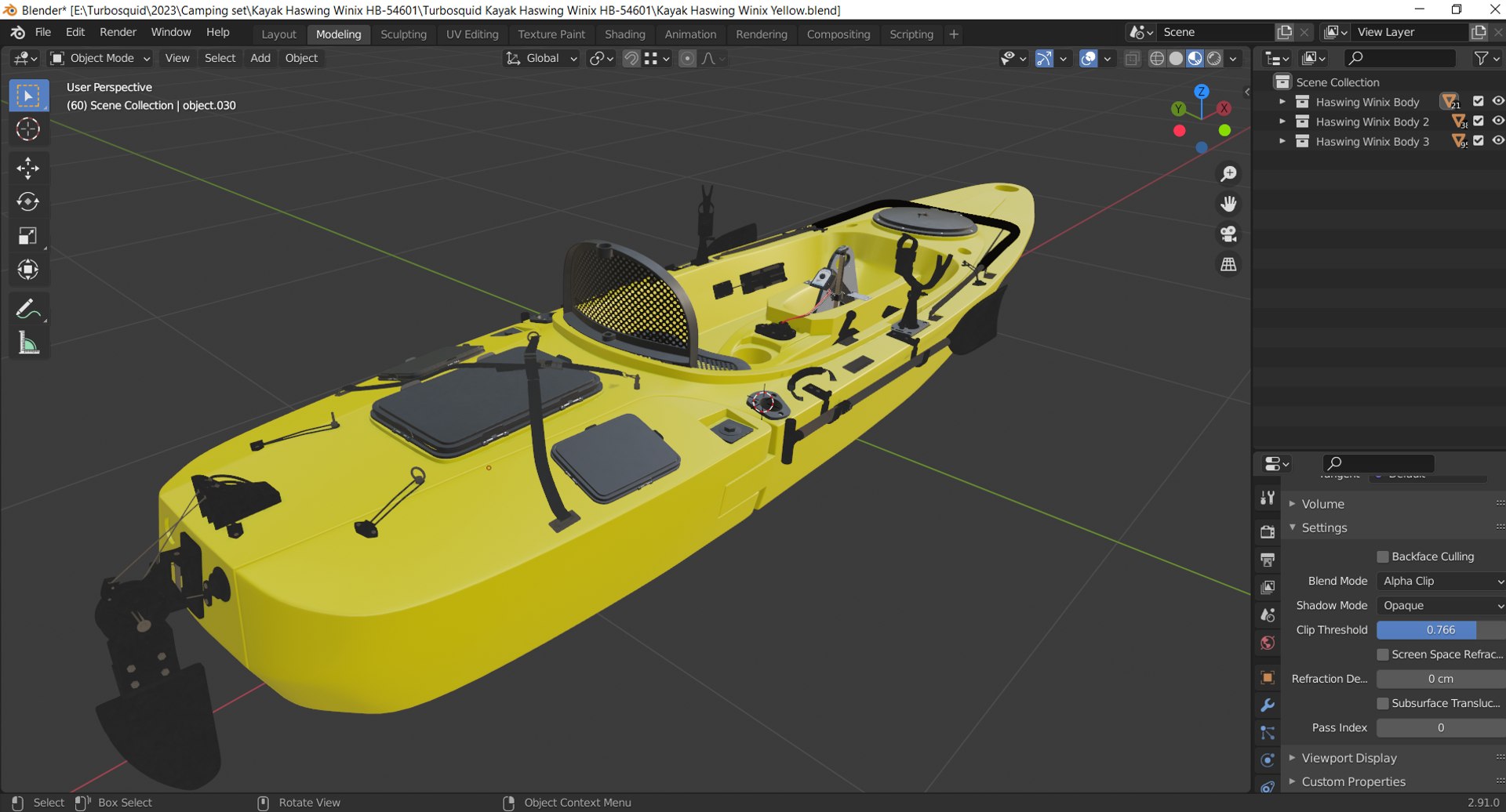 Kayak For Fishing With An Electric Motor Haswing Winix HB-54601 Yellow ...