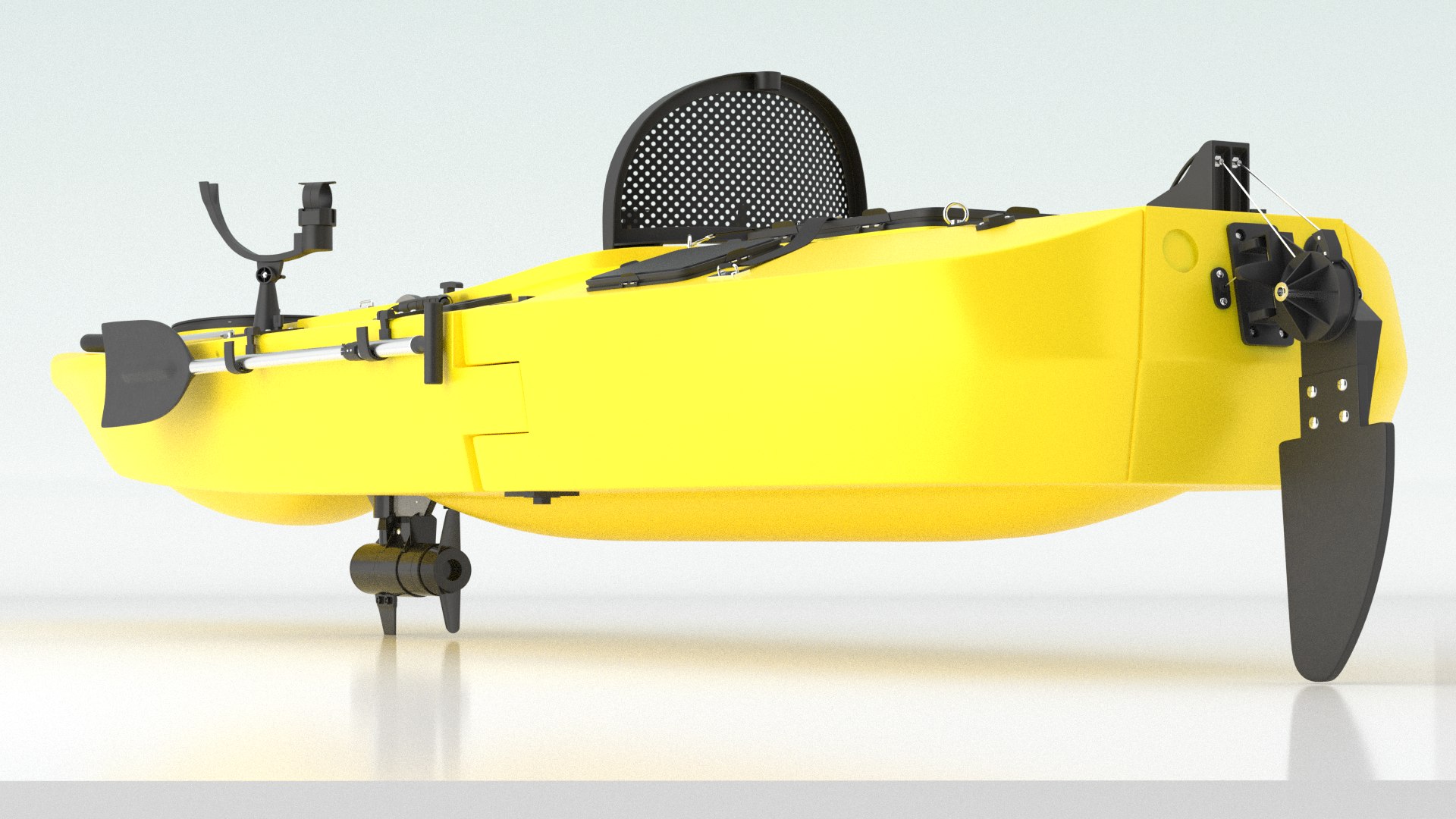 Kayak For Fishing With An Electric Motor Haswing Winix HB-54601 Yellow ...